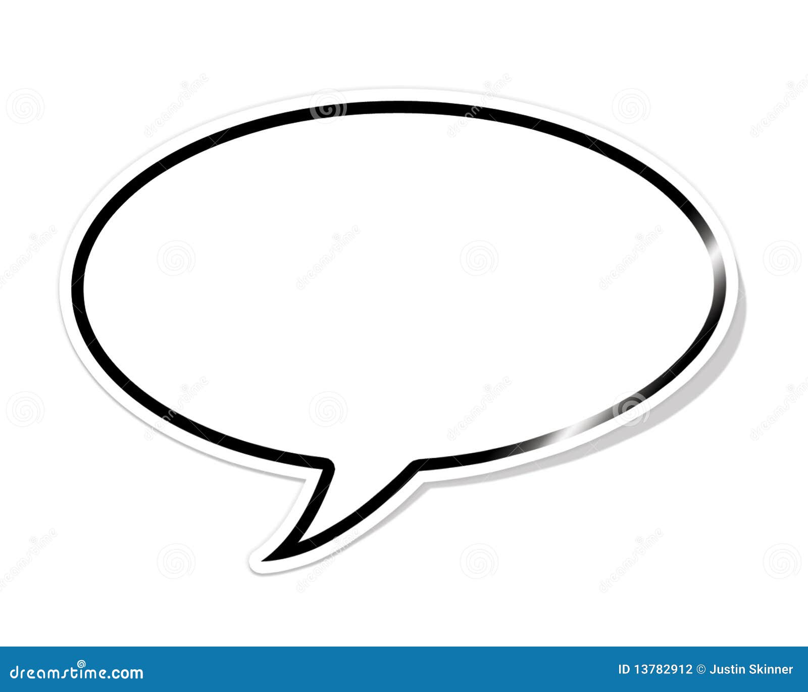 Talk Bubble stock illustration. Illustration of sticker - 13782912