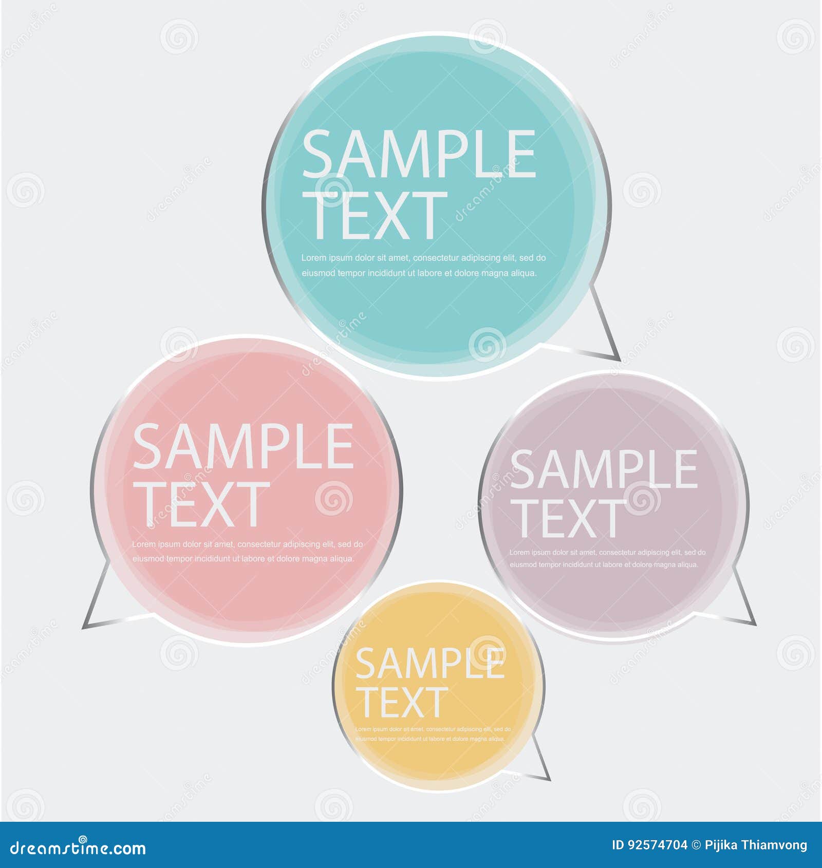 Talk Bubble Banner Design. stock vector. Illustration of banner - 92574704