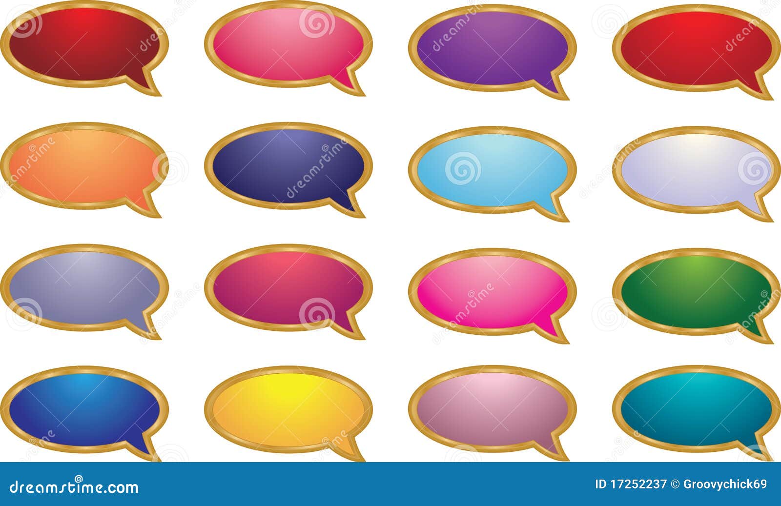 Talk Bubbles stock vector. Illustration of conversation - 17252237