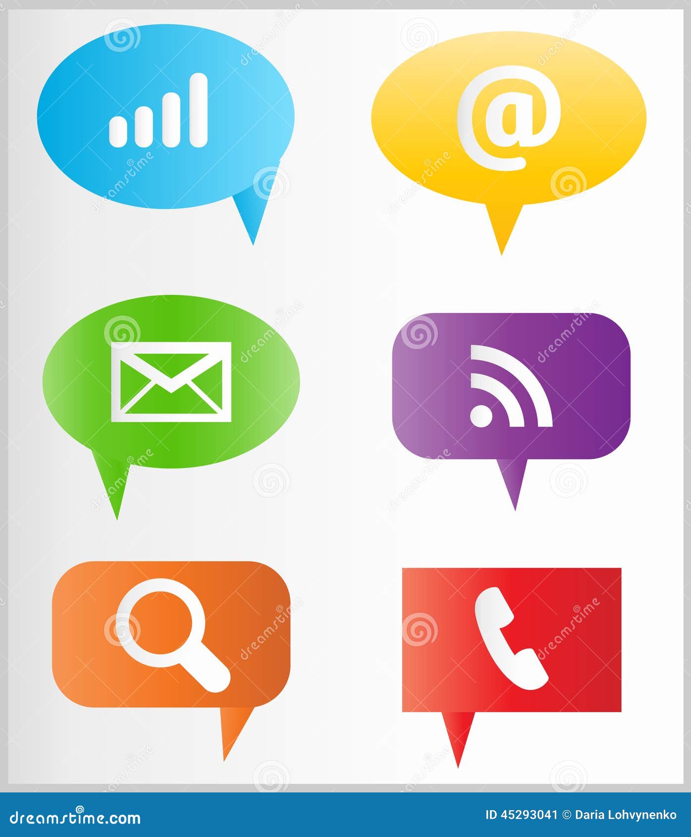 Talk bubbles stock vector. Illustration of connection - 45293041