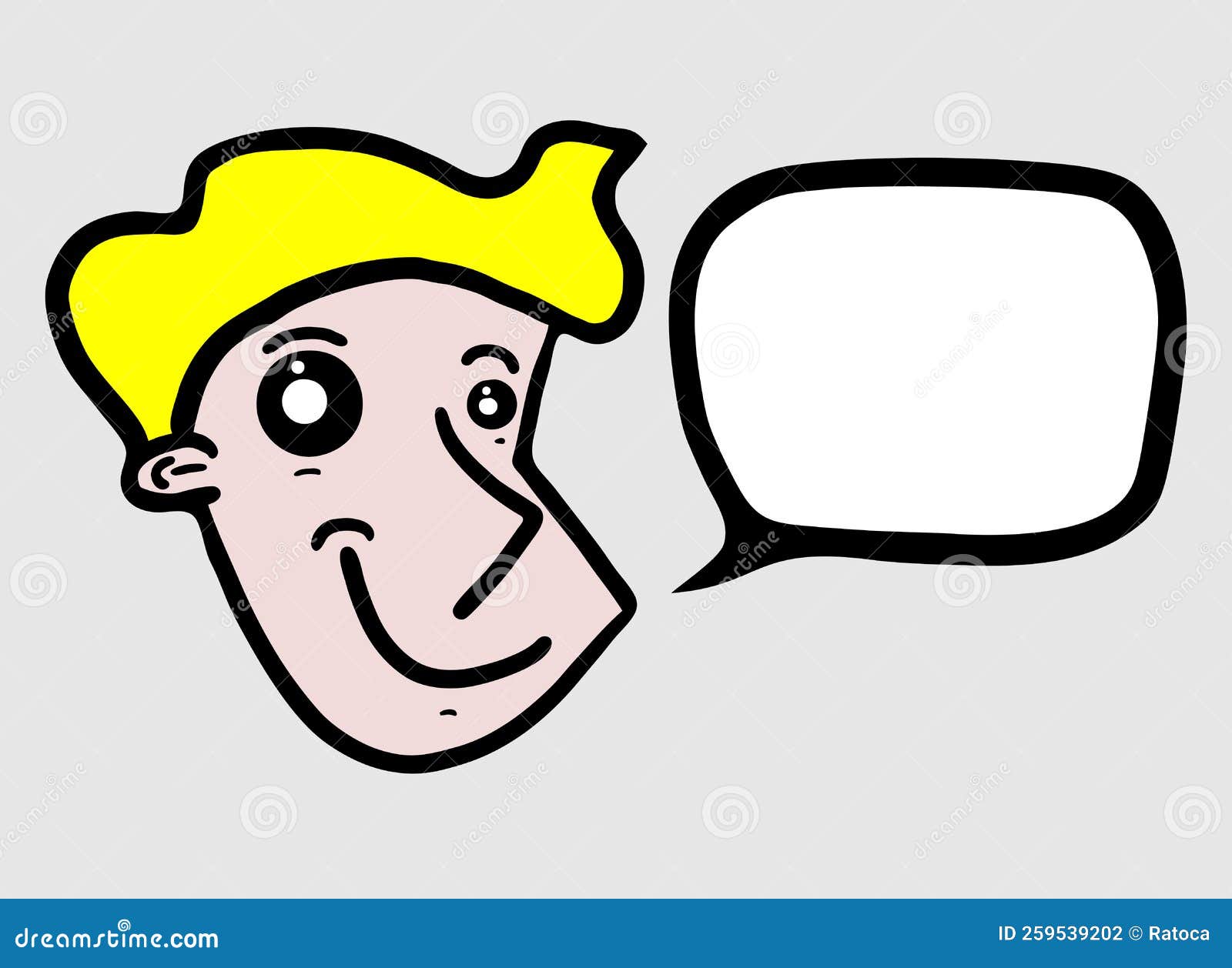 Talk cartoon stock vector. Illustration of eyes, style - 259539202