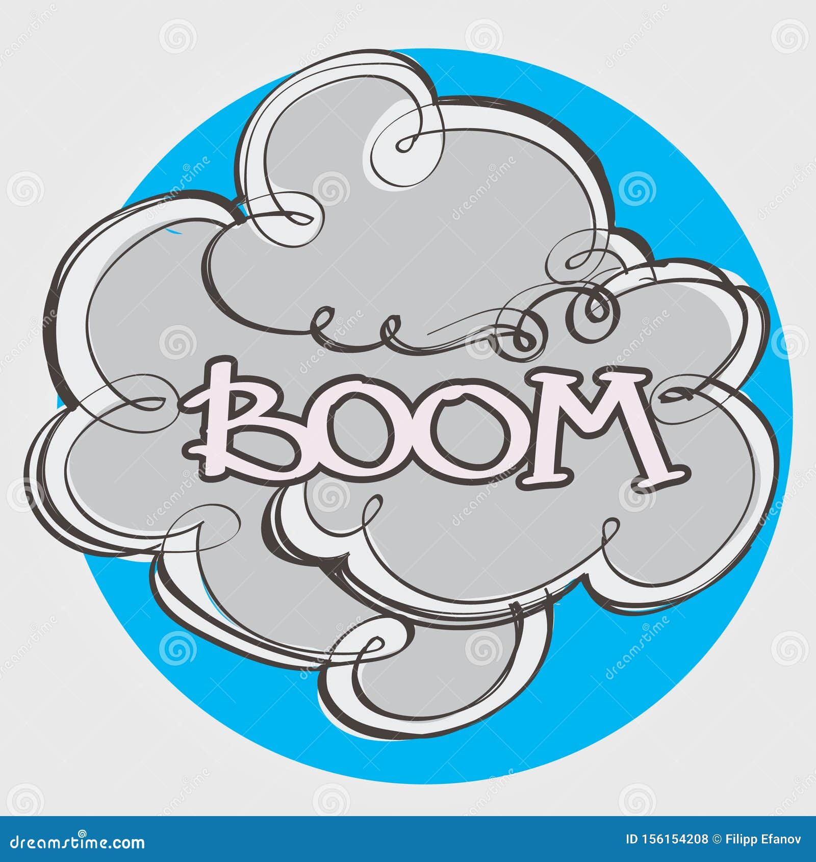 Talk Cloud Color Illustration. Stock Vector - Illustration of kids ...