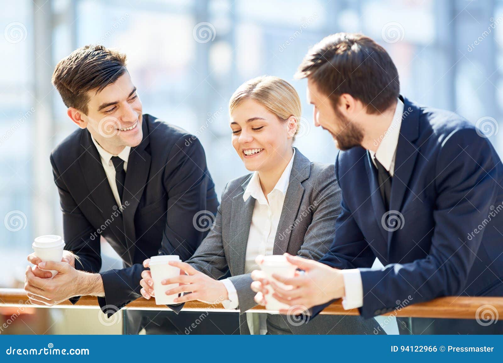 Talk of employees stock photo. Image of cooperation, drink - 94122966