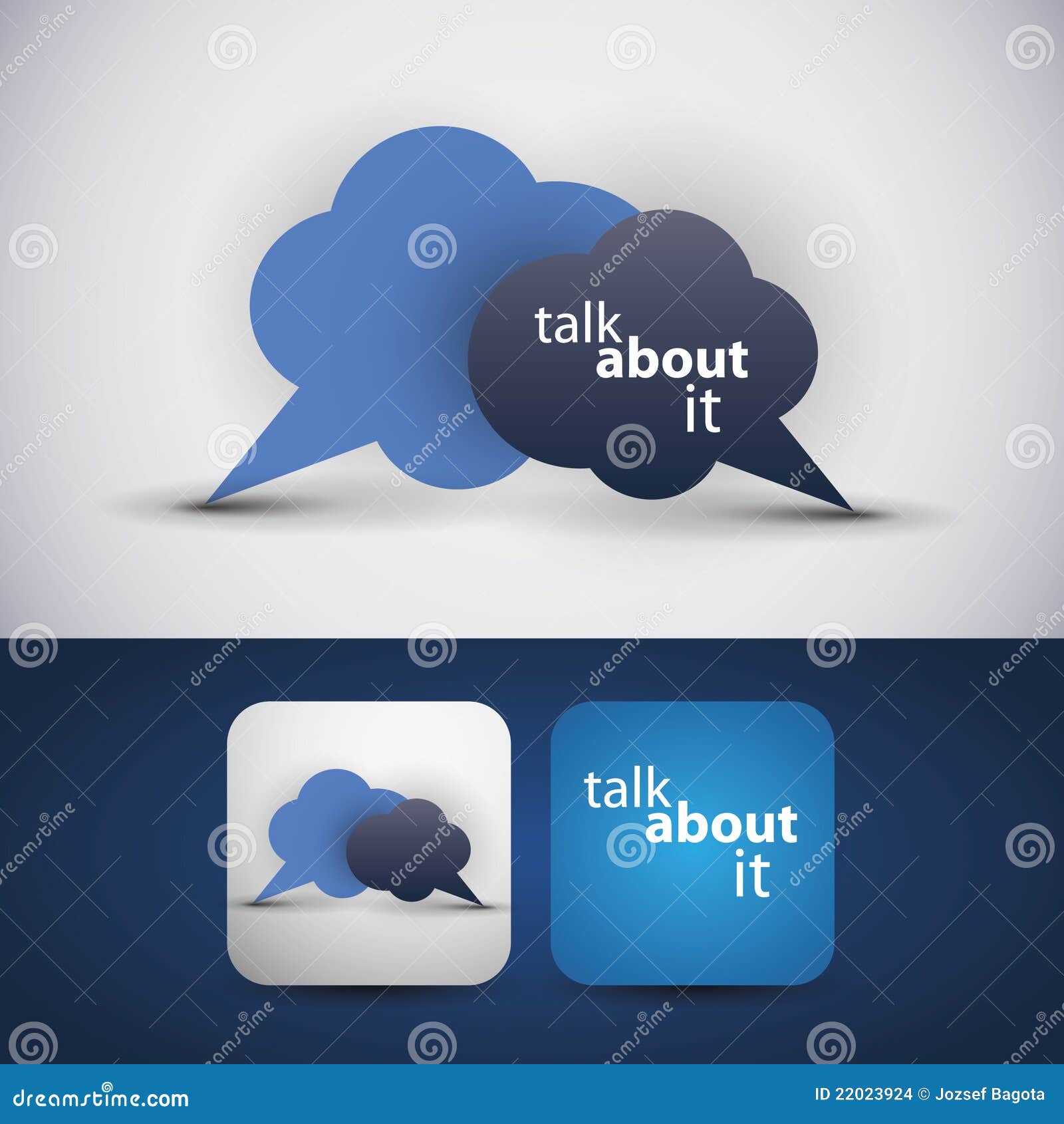 Talk about it - Flyer or Cover Design Stock Vector - Illustration of ...
