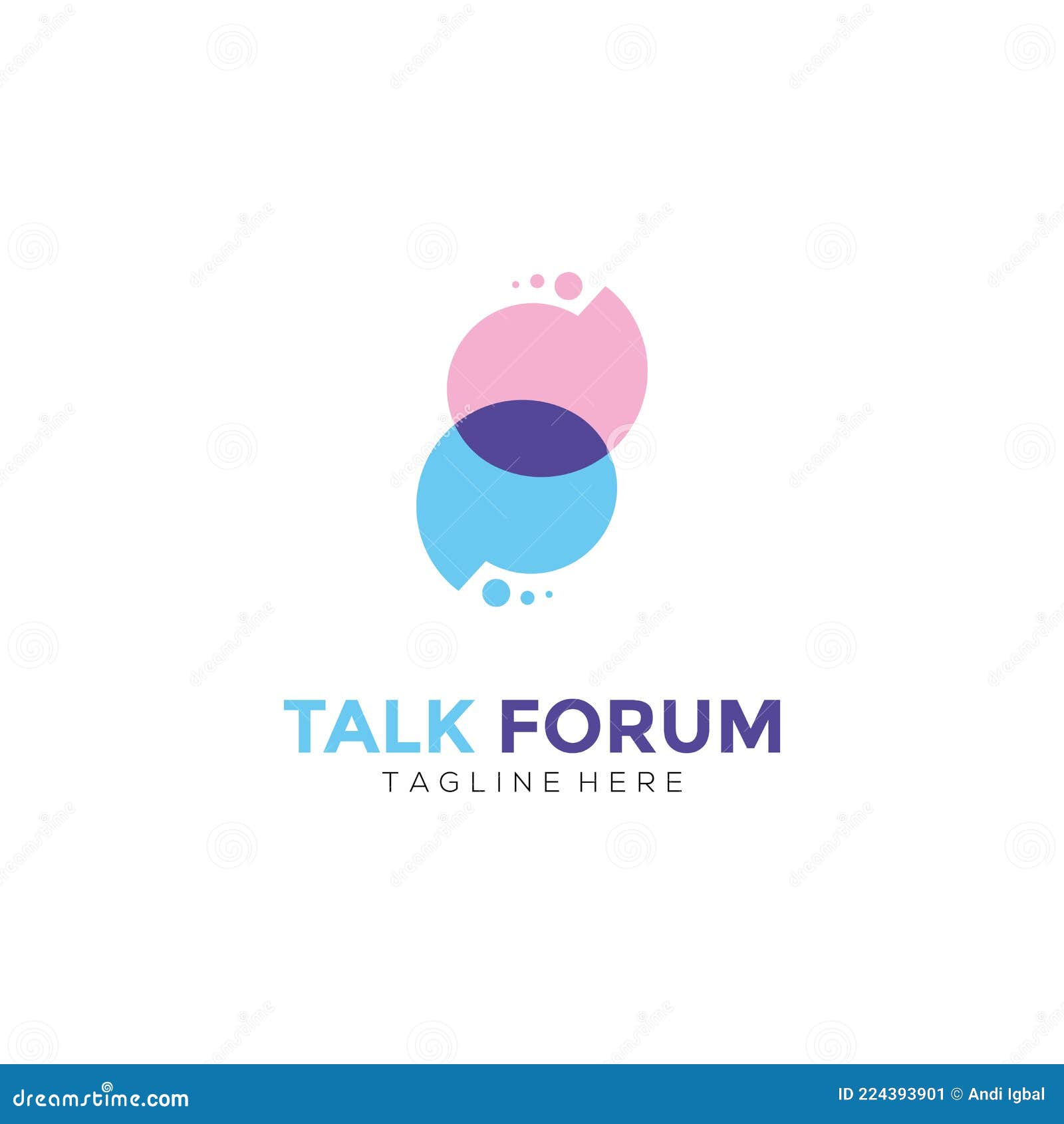 Talk Forum Logo Design, Chat, Message Logo Design Template Stock Vector ...