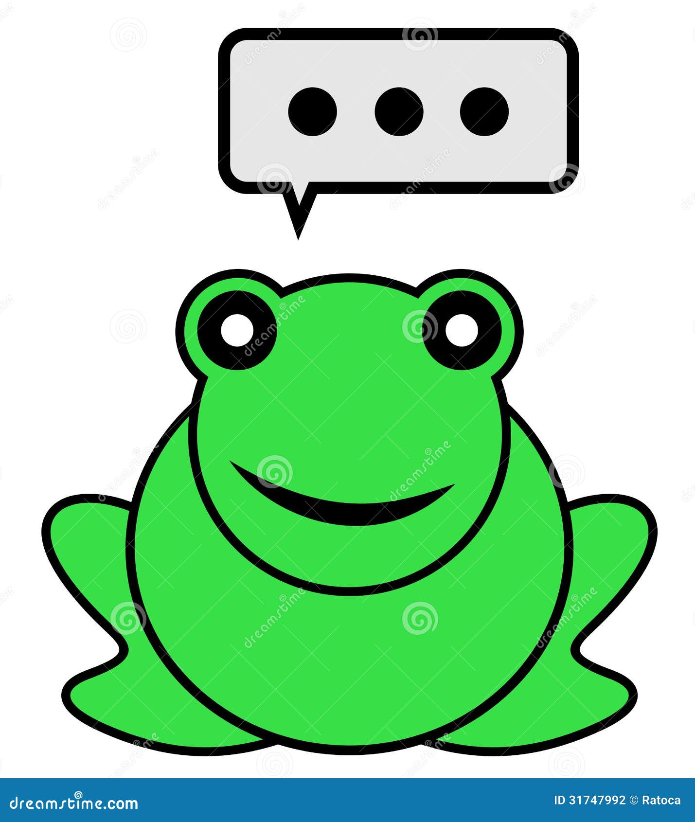 Talk frog stock vector. Illustration of glad, singing - 31747992