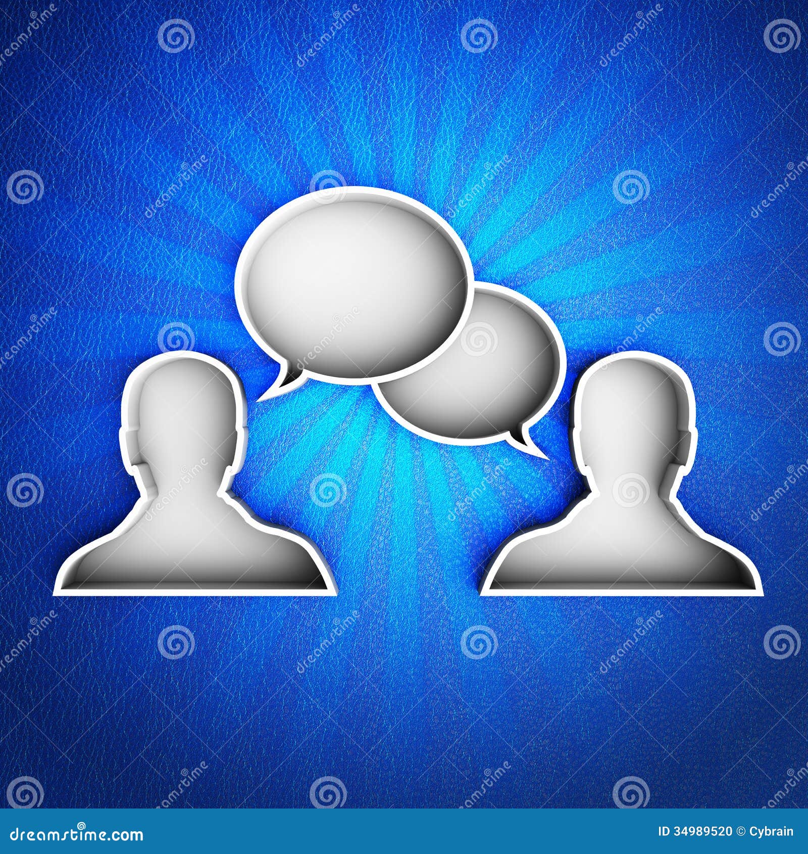 Talk icon stock illustration. Illustration of bright - 34989520