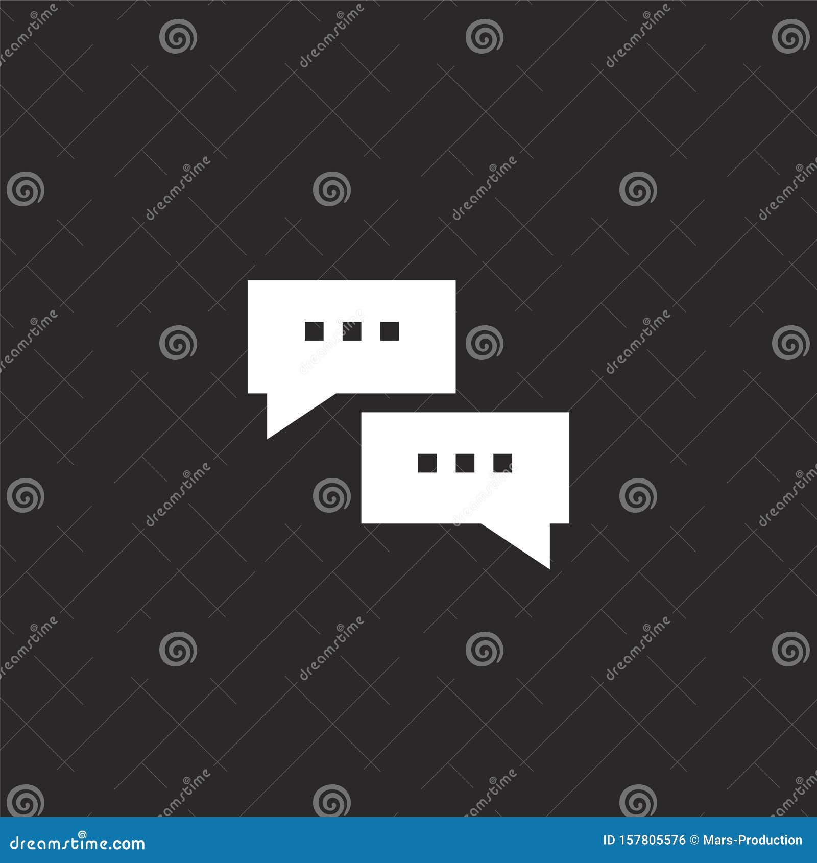 Talk Icon. Filled Talk Icon for Website Design and Mobile, App ...