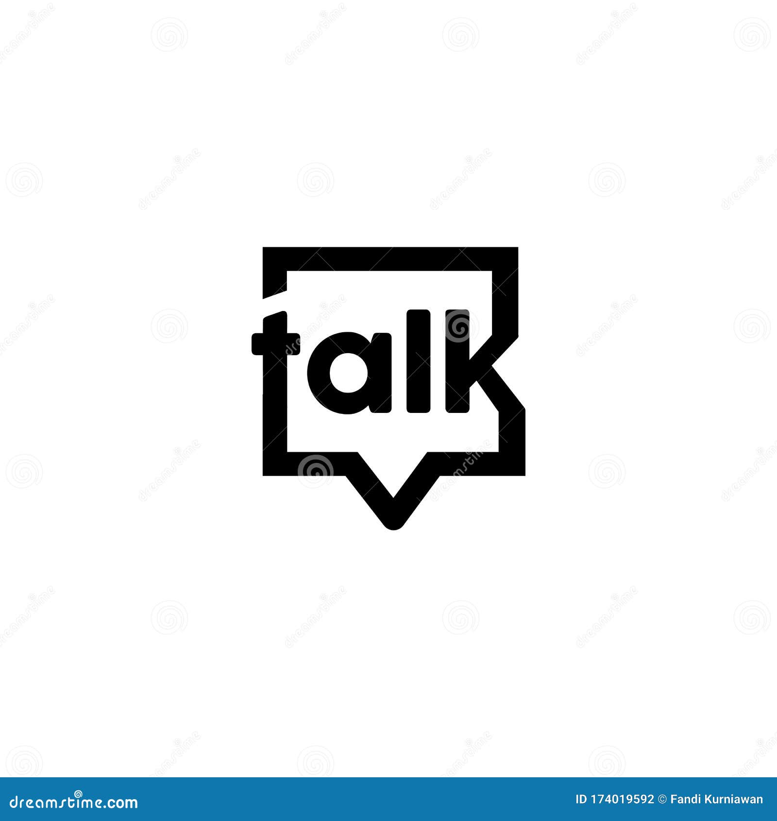 Talk Logo Design Inspiration. Vector Illustration Stock Vector ...