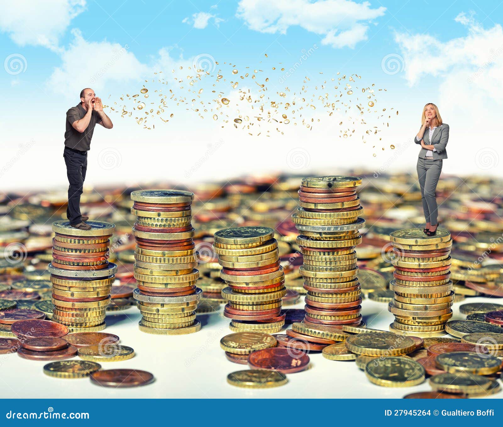 We talk about money stock photo. Image of young, talk - 27945264