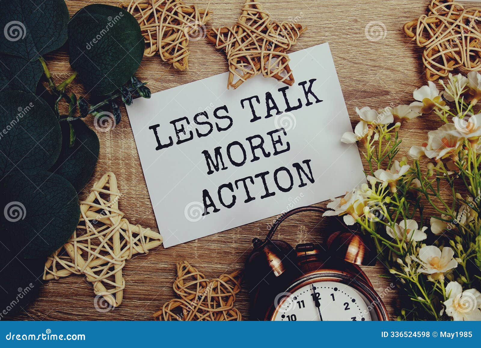 Less Talk More Action the Phrase Motivational Words Quotes Concept ...