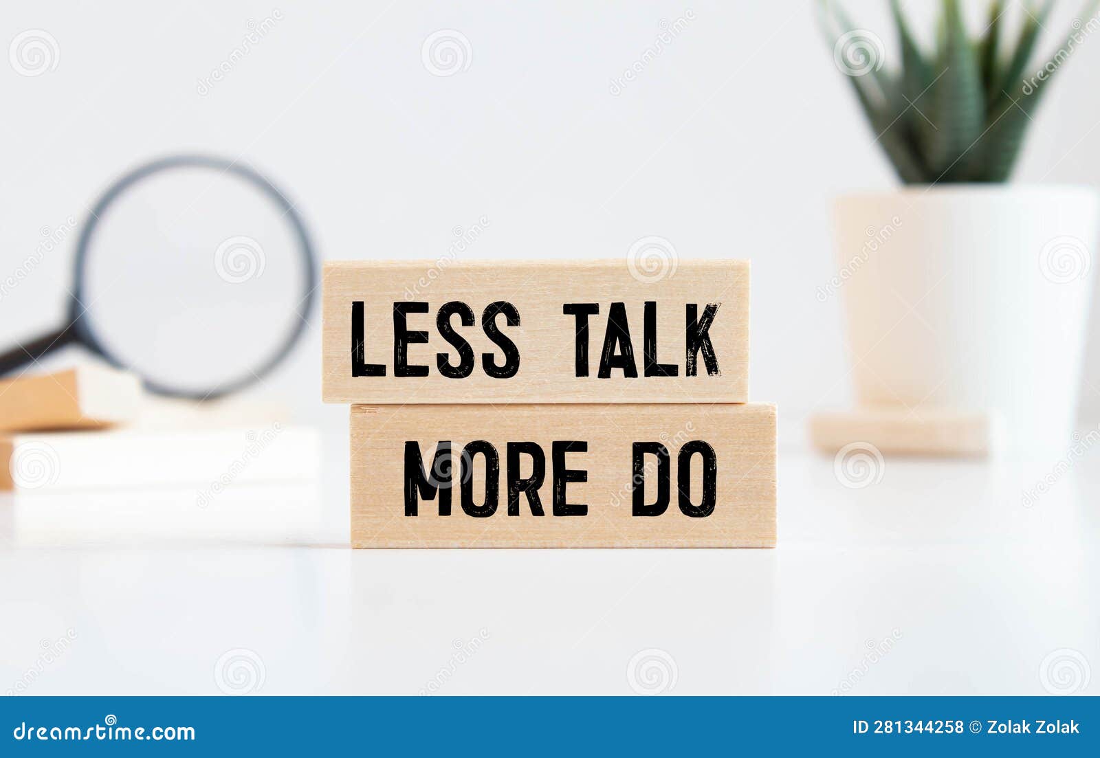 Less Talk More Do, Written on a Sticky Note Stock Photo - Image of ...