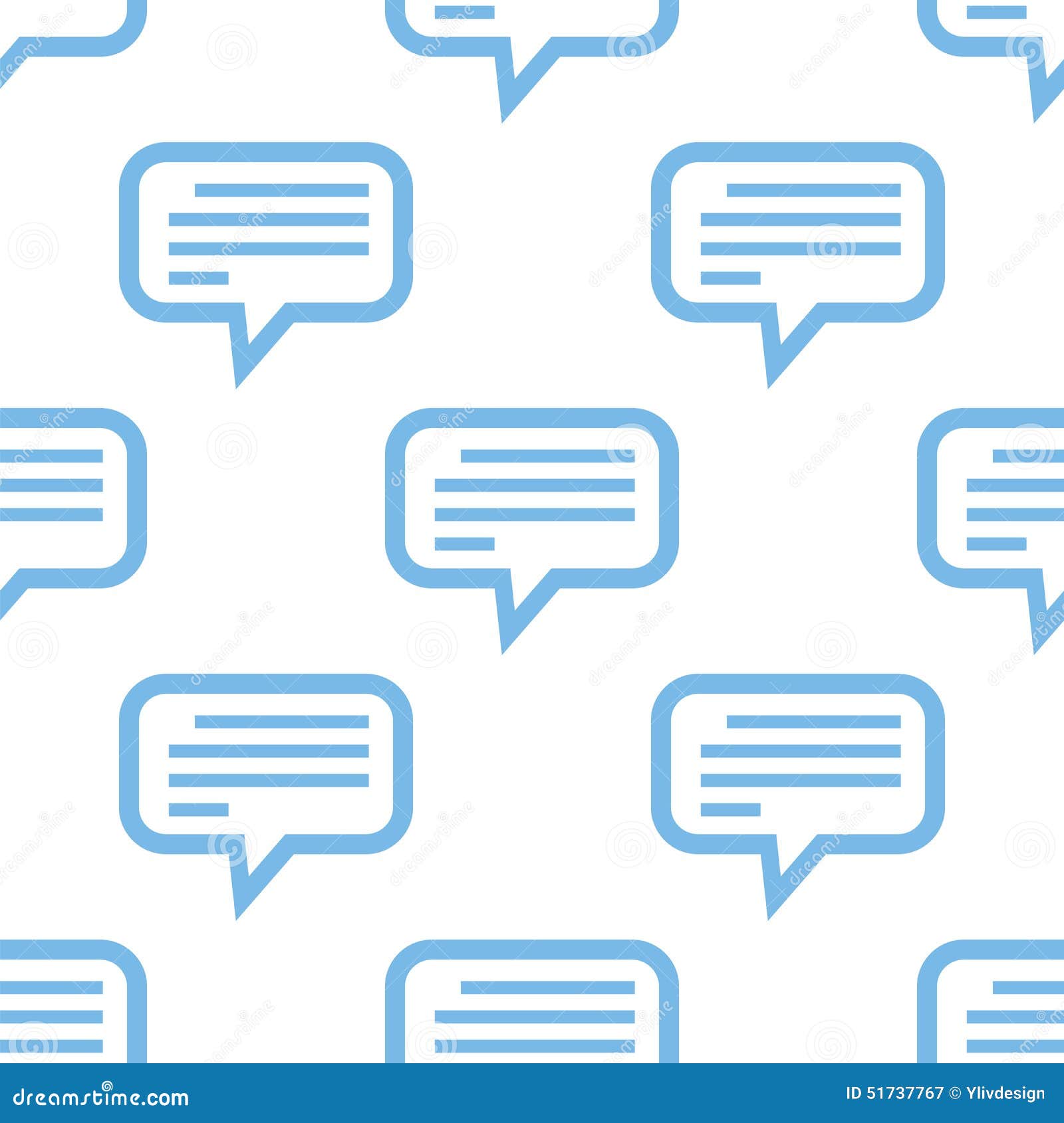 Talk seamless pattern stock vector. Illustration of internet - 51737767