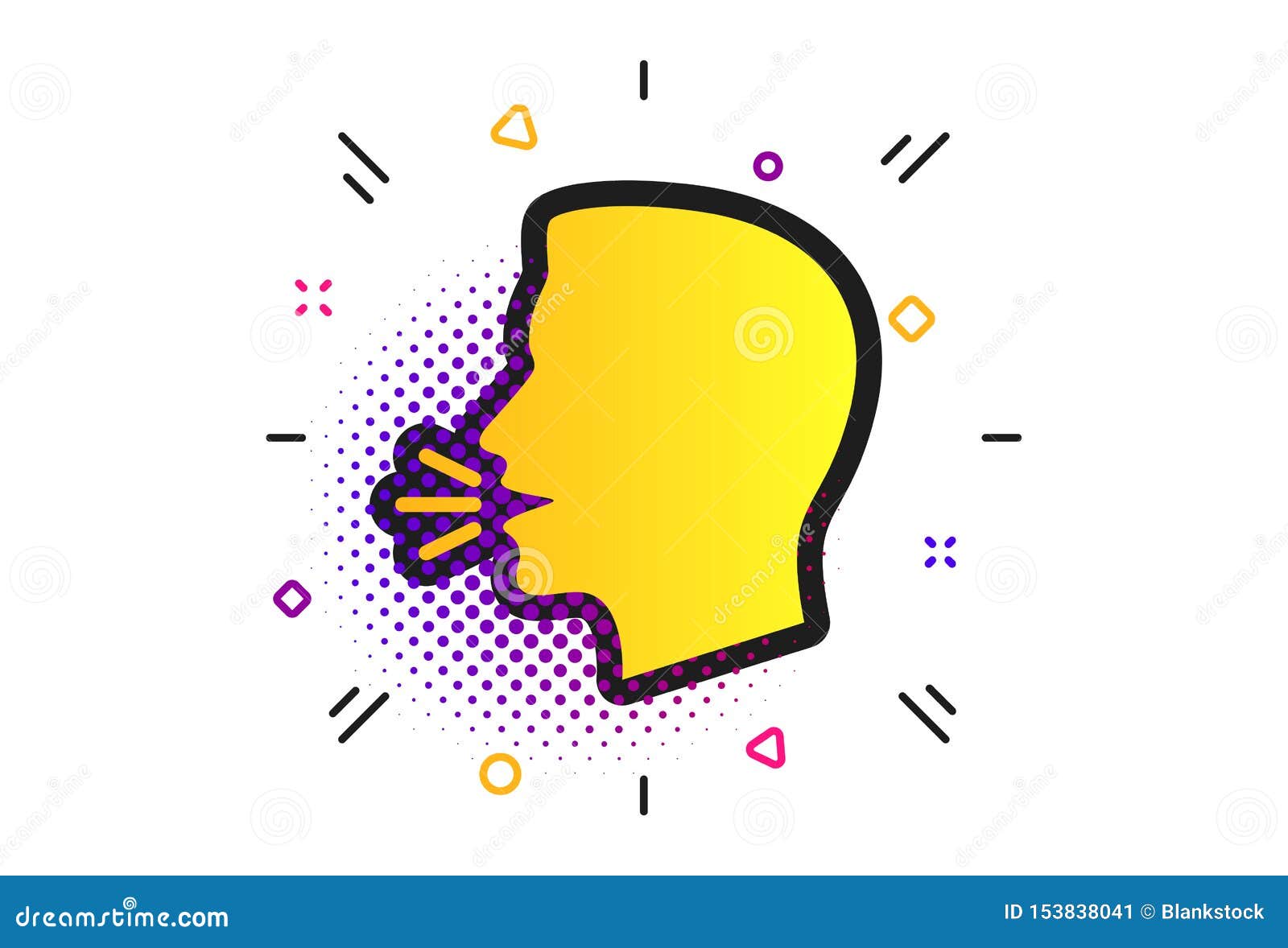 Talk or Speak Icon. Loud Noise Symbol. Vector Stock Vector ...