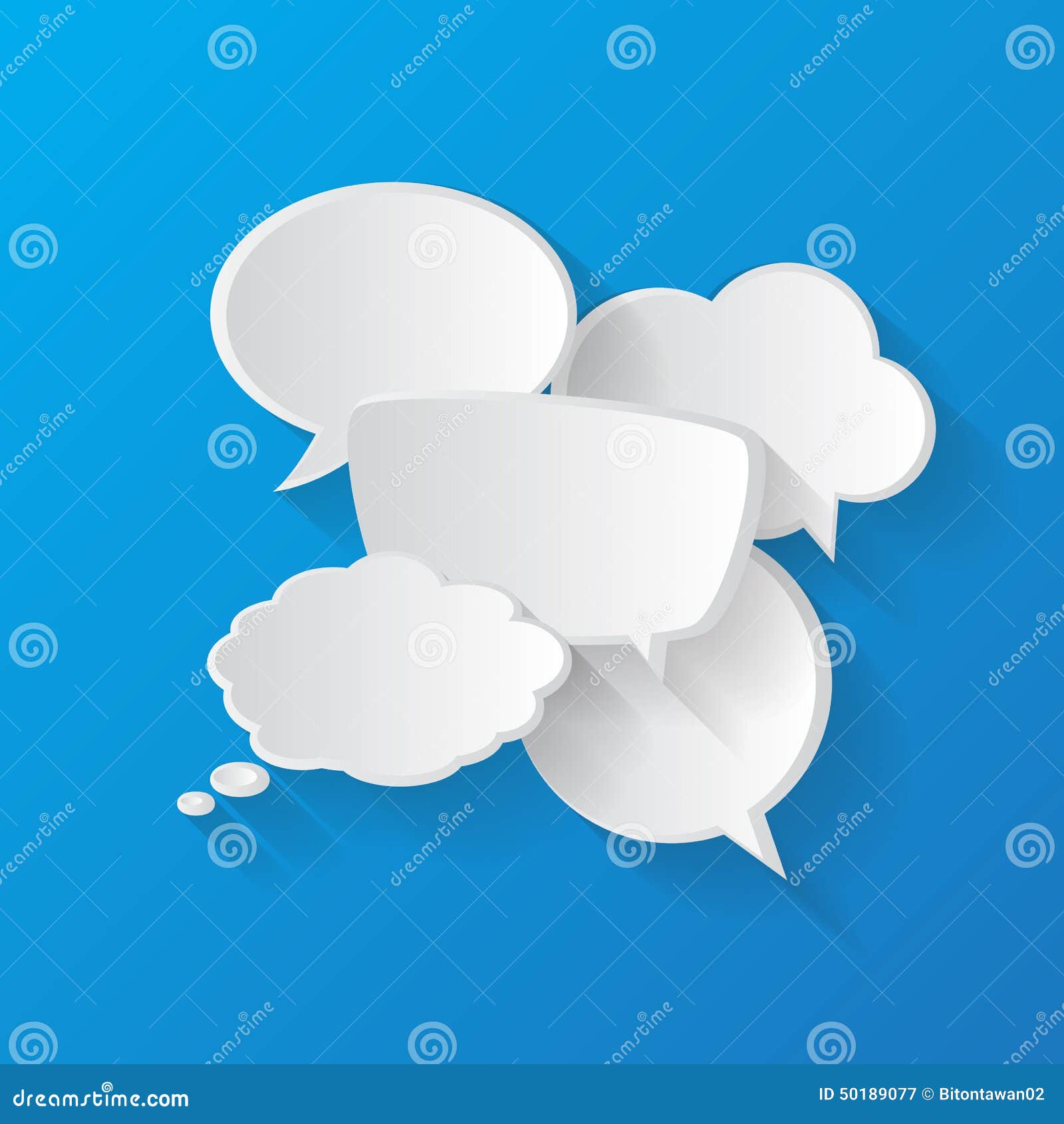 Bubble Talk Icon Logo On White Background Stock Photography ...
