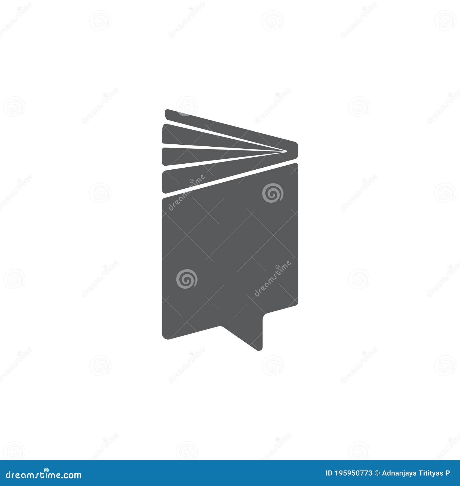 Talk Symbol Book Shape Communication Education Vector Stock Vector ...