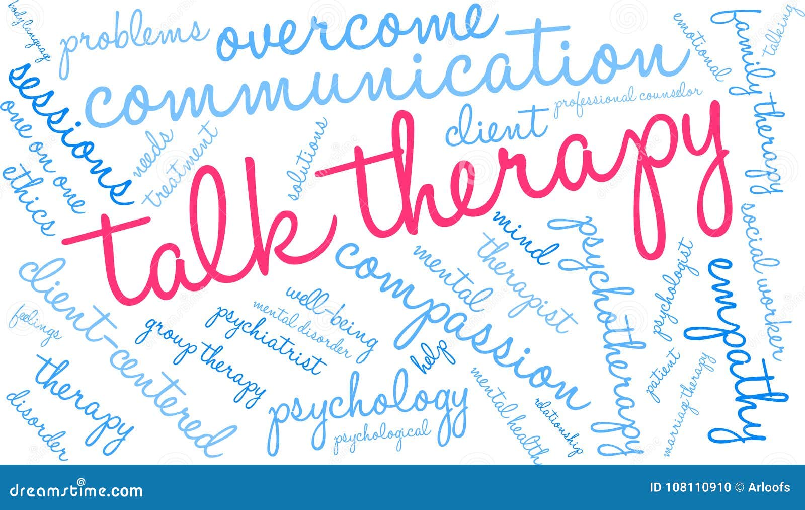 Talk Therapy Word Cloud stock vector. Illustration of sessions - 108110910
