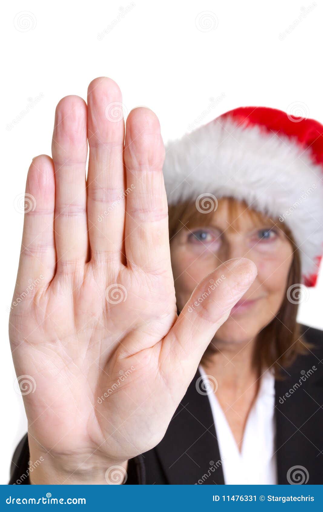 Talk to the Hand stock image. Image of isolated, christmas - 11476331