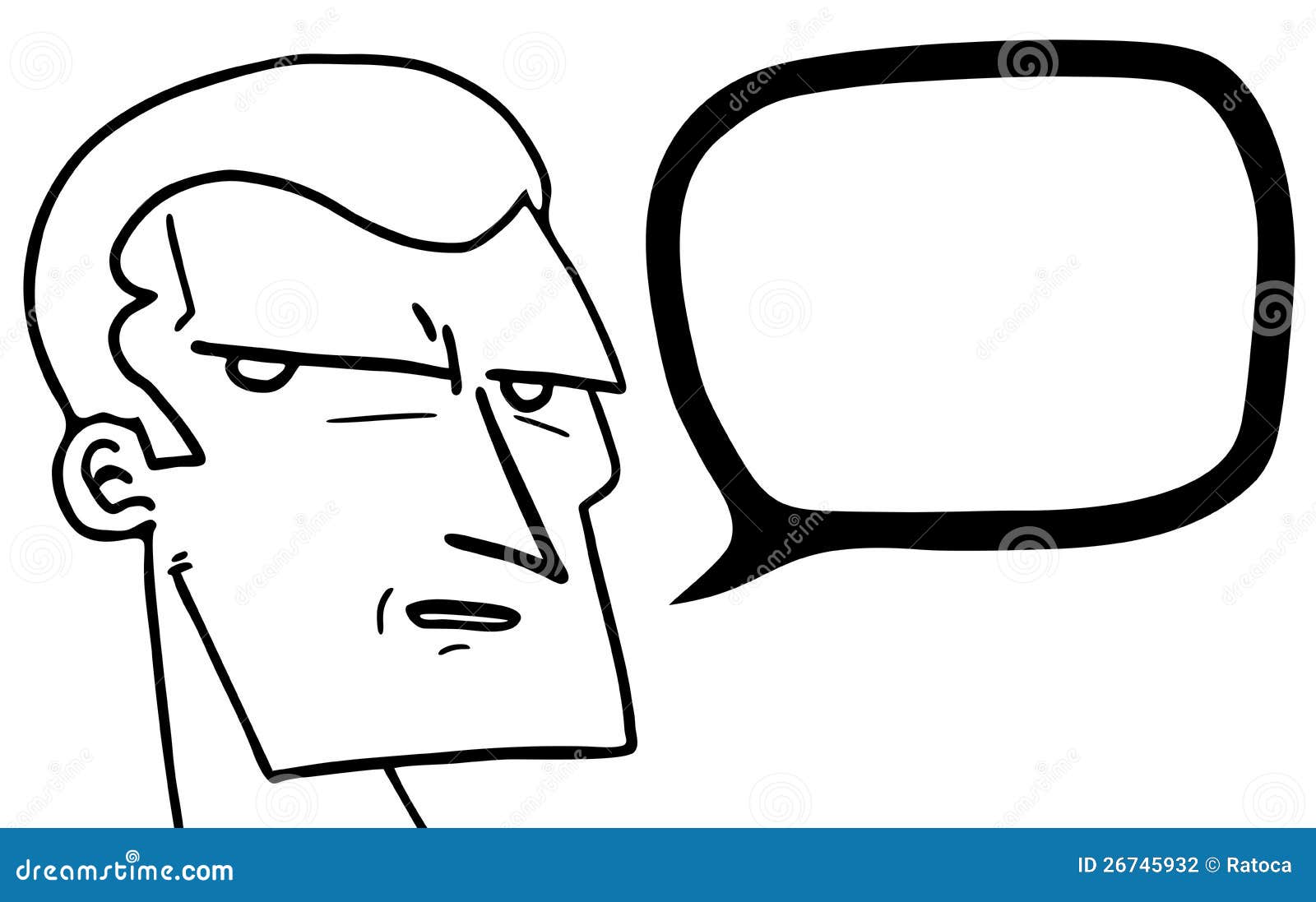 Talkative cartoon stock vector. Illustration of comic - 26745932