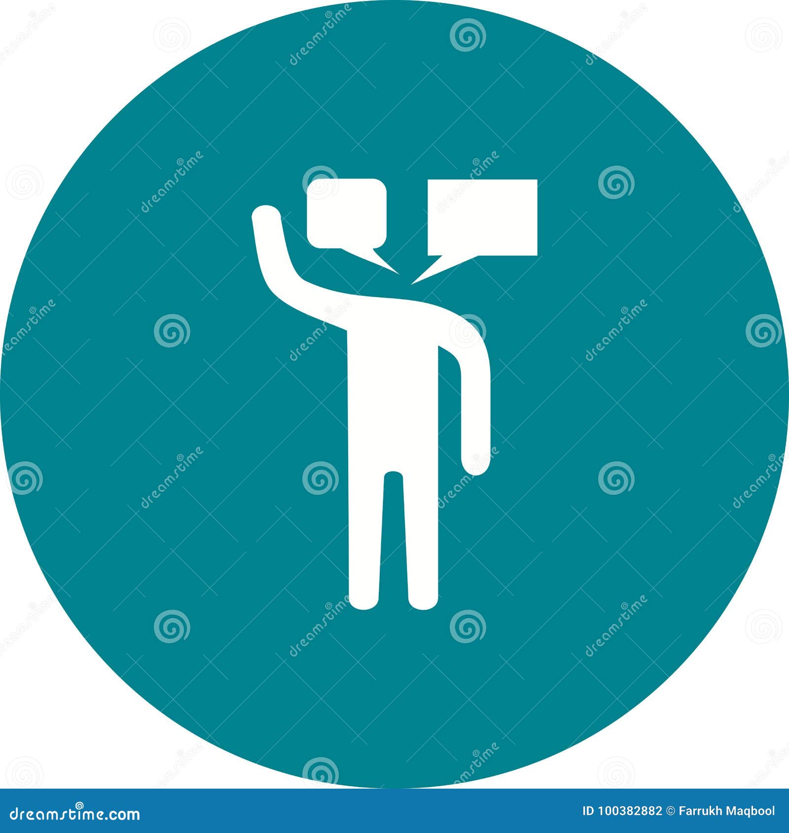 Talkative stock vector. Illustration of talkative, talk - 100382882