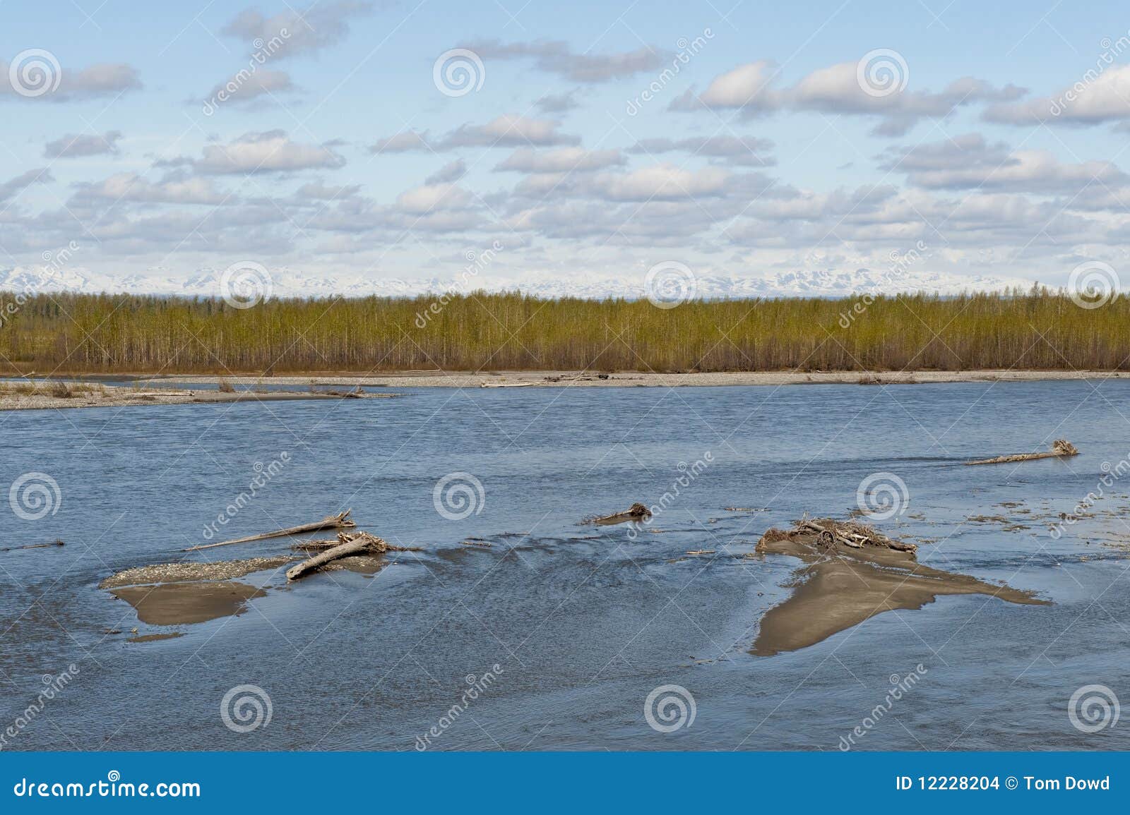 Talkeetna river stock photo. Image of shoreline, picturesque - 12228204