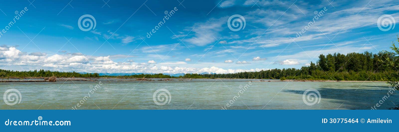 Talkeetna River stock photo. Image of beautiful, tree - 30775464