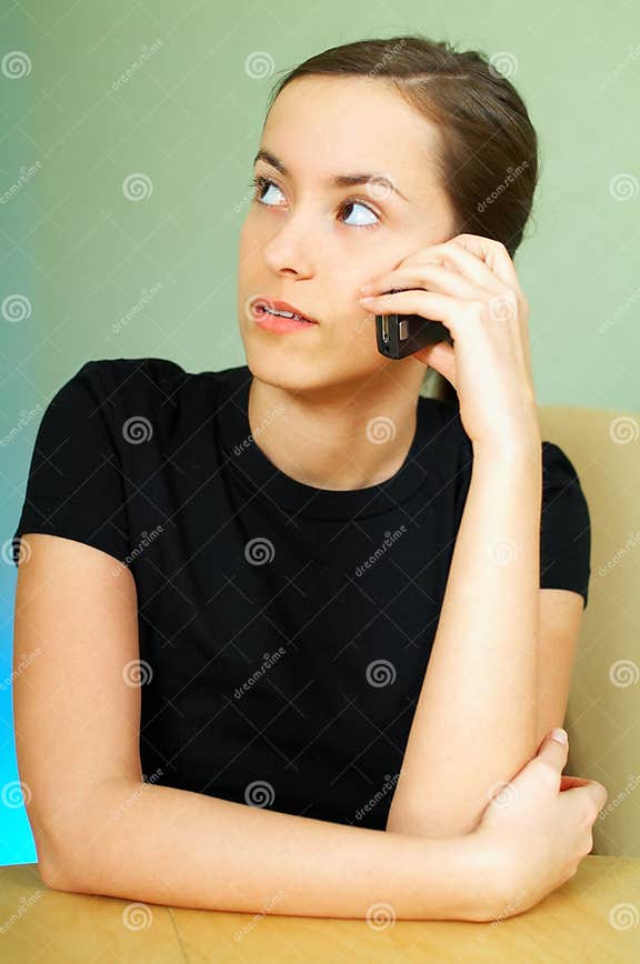 Talkin cell phone stock photo. Image of beautiful, gorgeous - 1133734