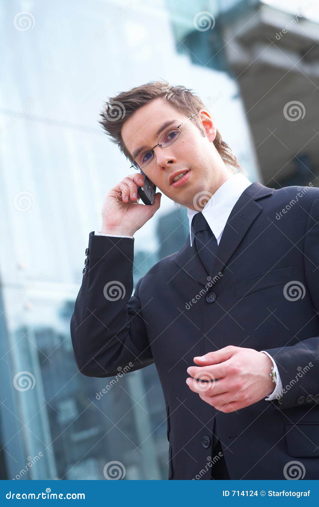 Talking stock photo. Image of suit, businessportrait, chic - 714124