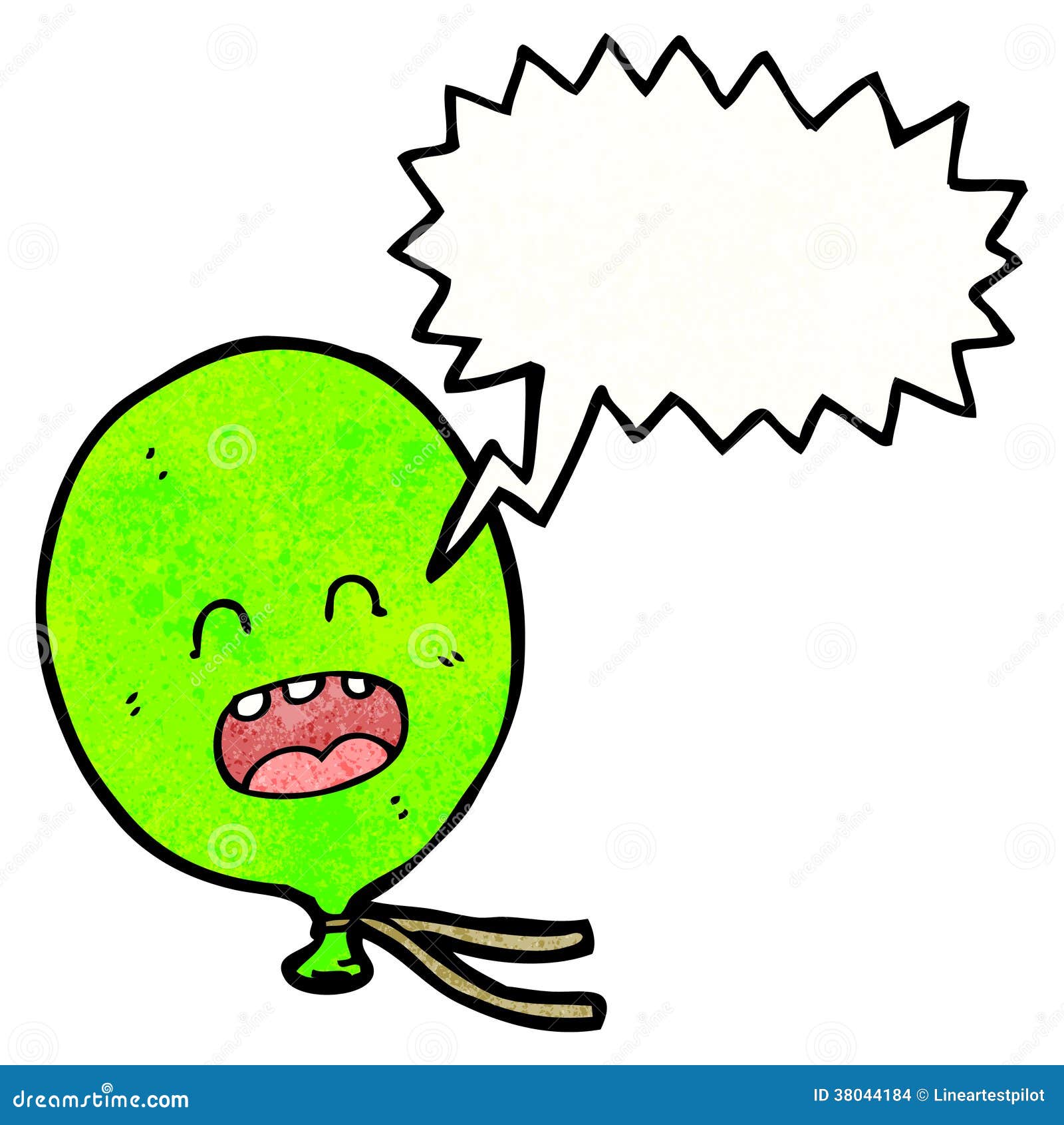 Talking Balloon Cartoon Character Stock Vector - Illustration of ...