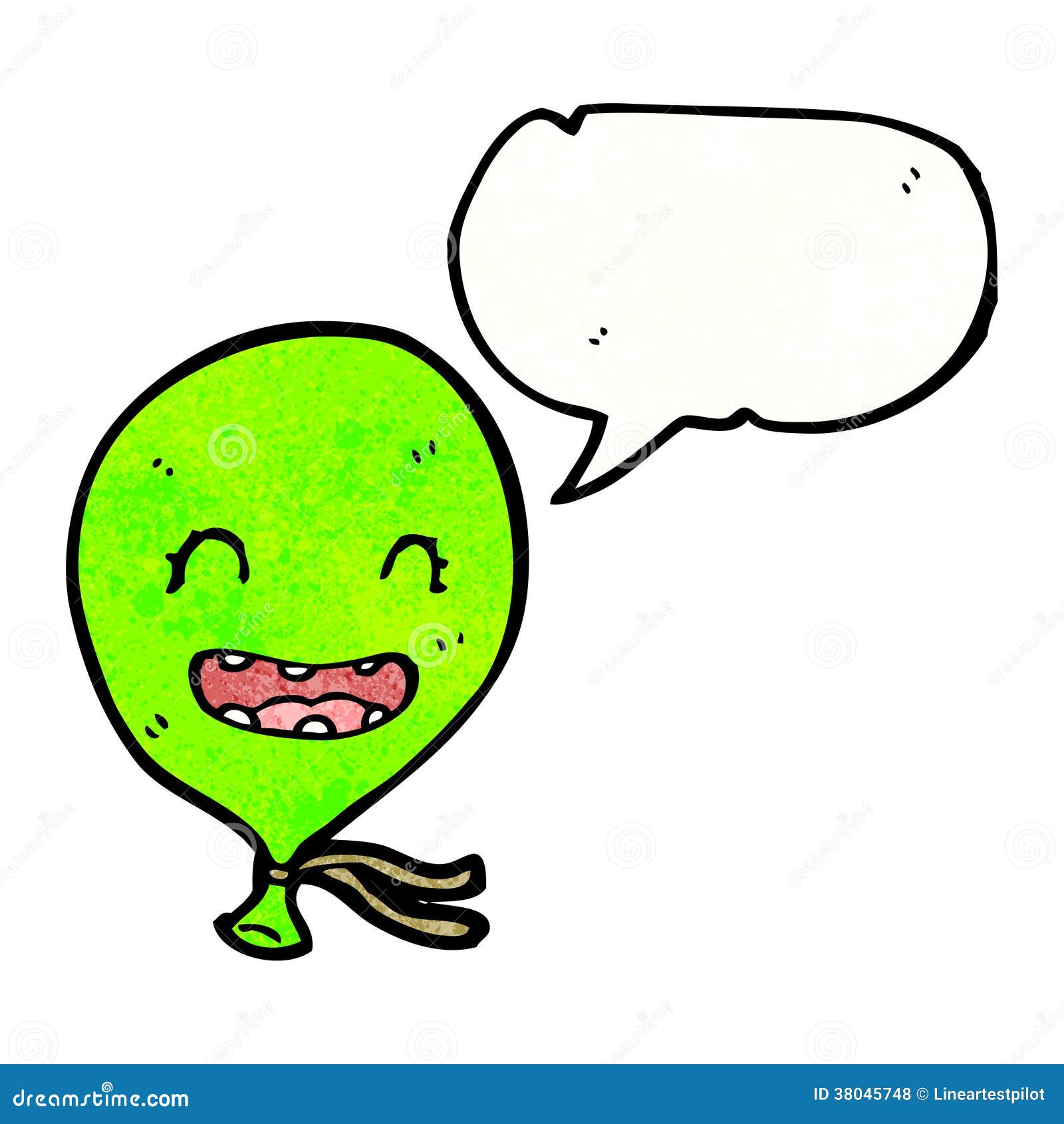 Talking Balloon Cartoon Character Stock Vector - Illustration of grunge ...