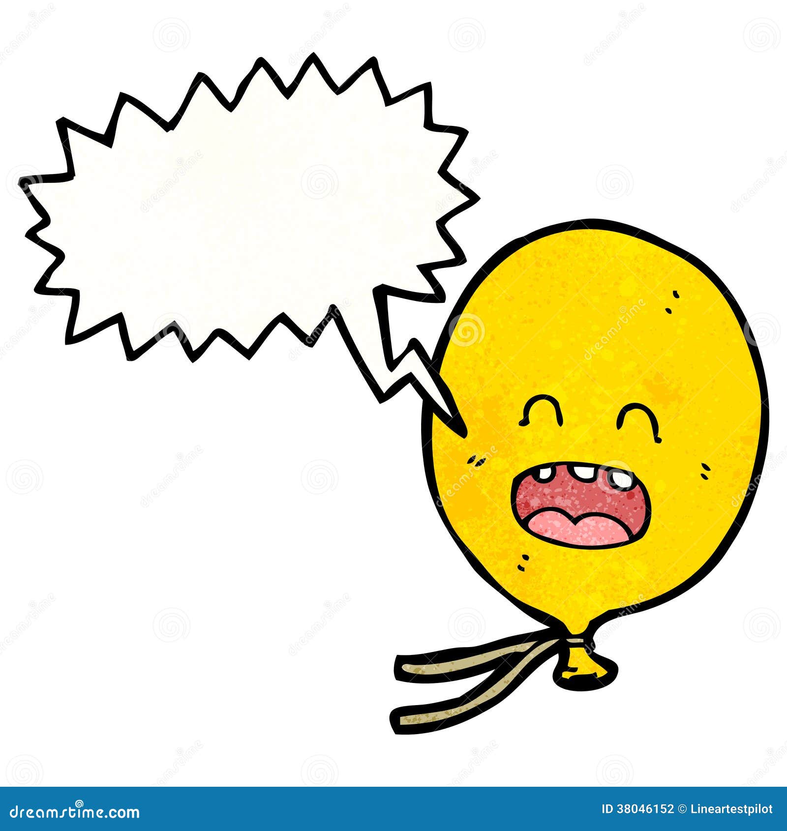 Talking Balloon Cartoon Character Stock Vector - Illustration of ...
