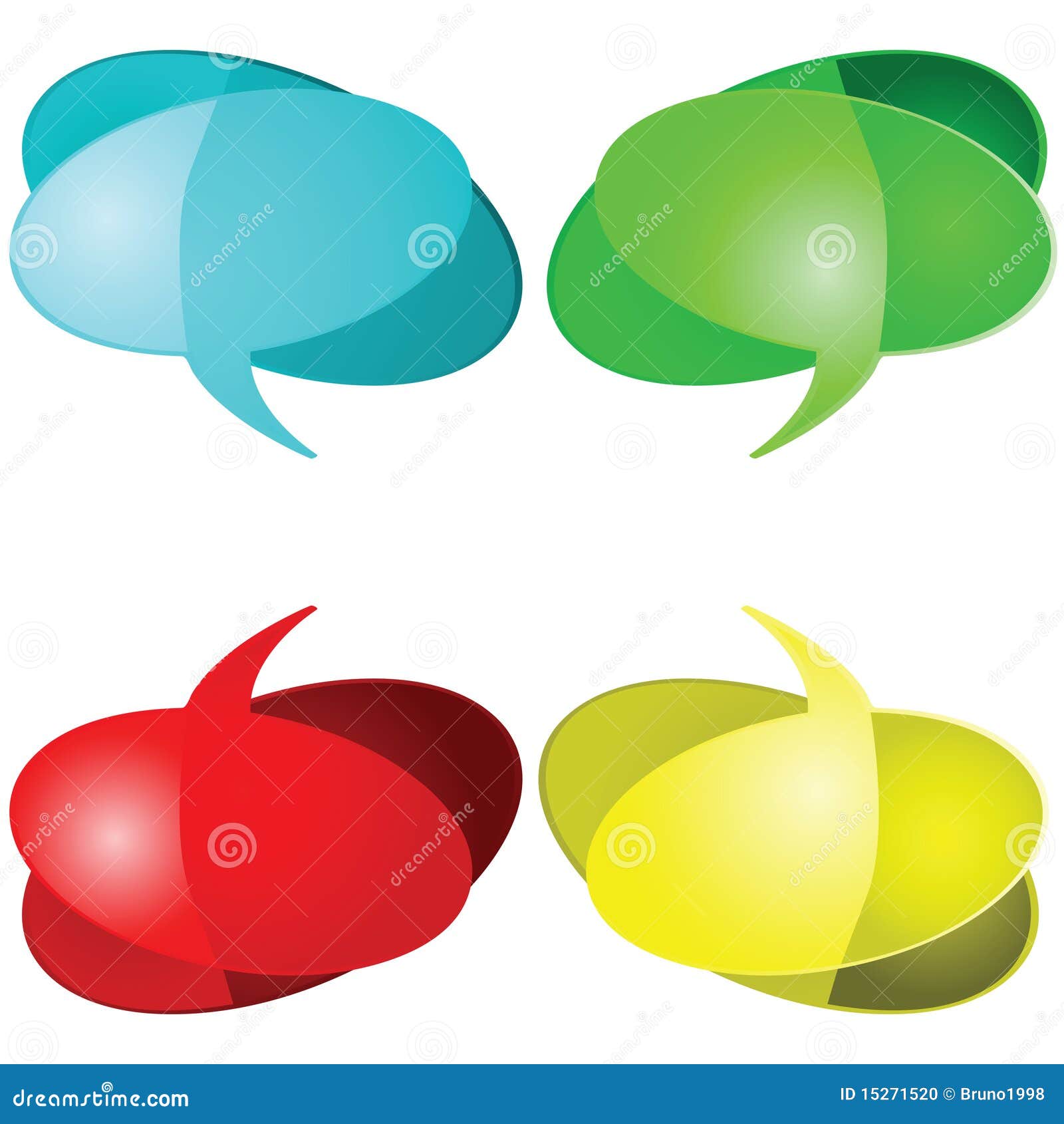 Talking balloons stock vector. Illustration of presentation - 15271520