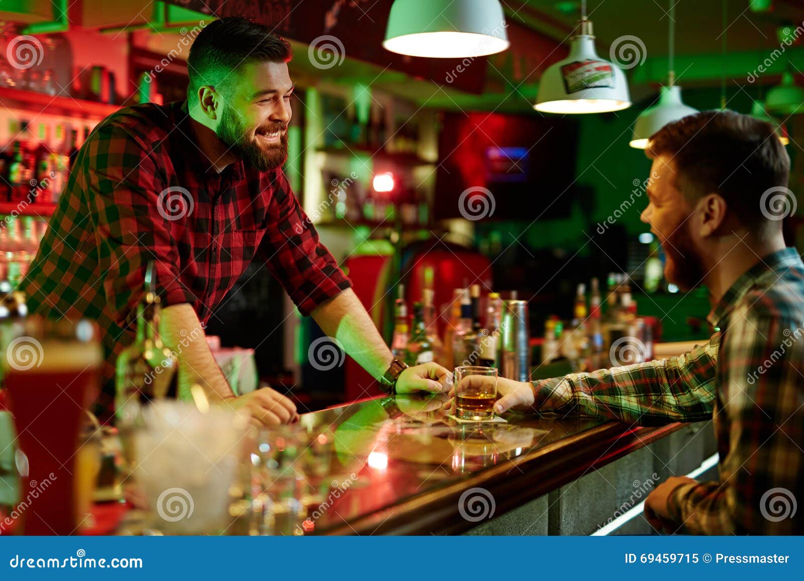 Talking in bar stock image. Image of people, friendly - 69459715