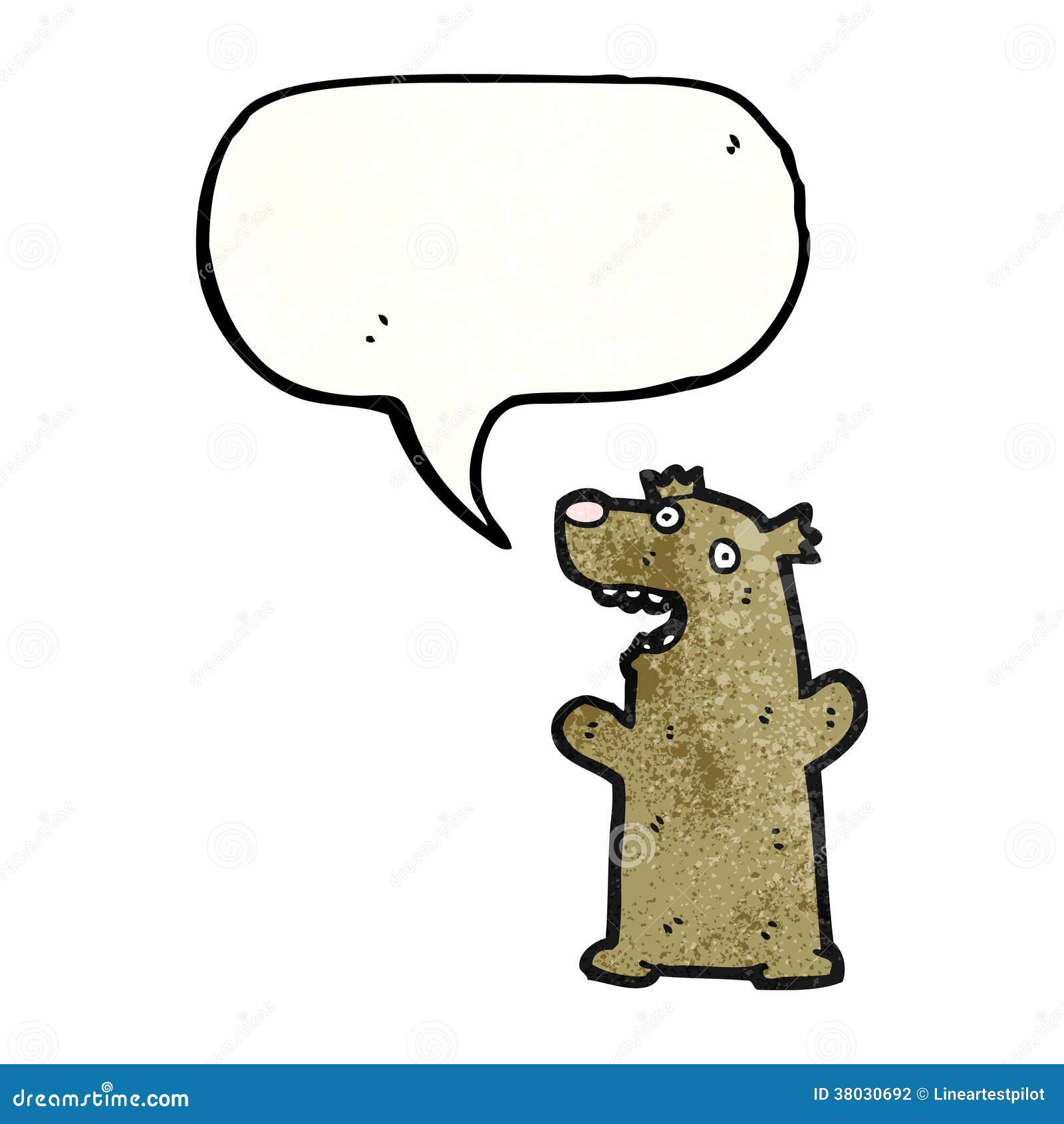 Talking bear cartoon stock vector. Illustration of cartoon - 38030692