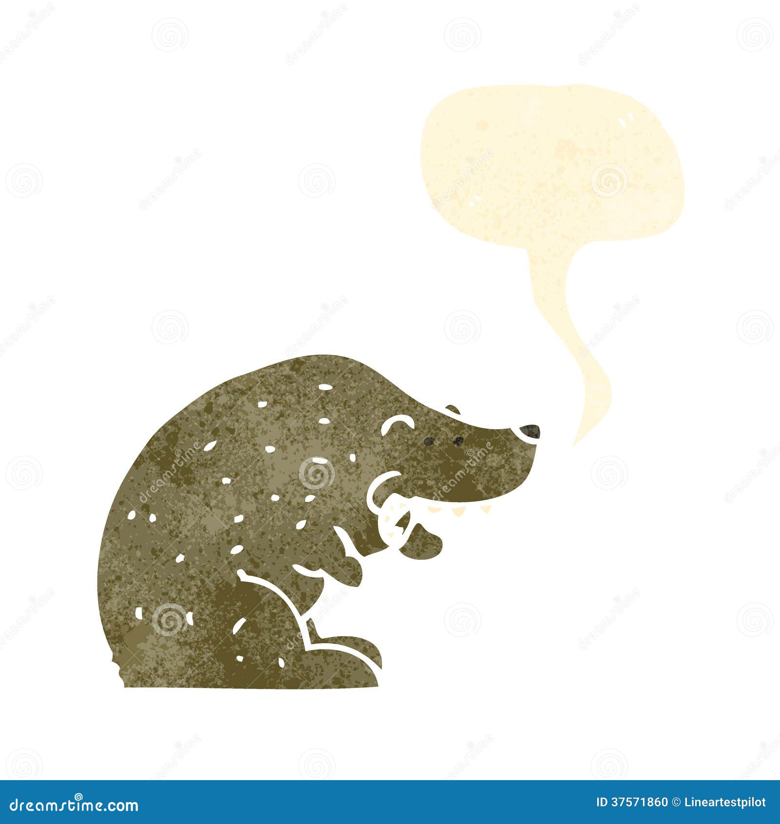 Talking Bear Cartoon Vector | CartoonDealer.com #61850263