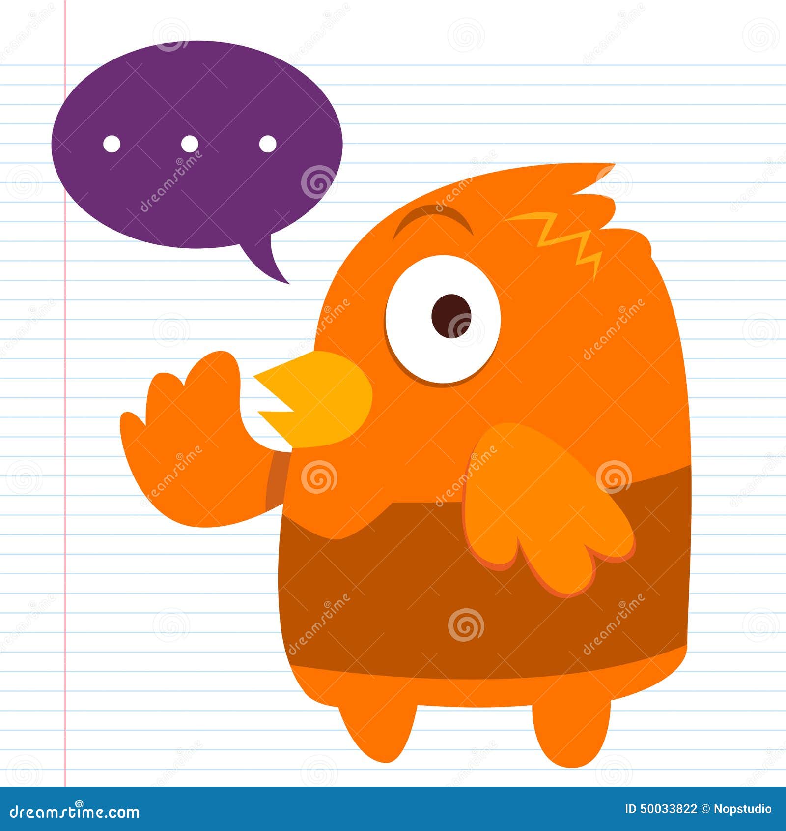 Talking bird stock vector. Illustration of chirp, internet - 50033822