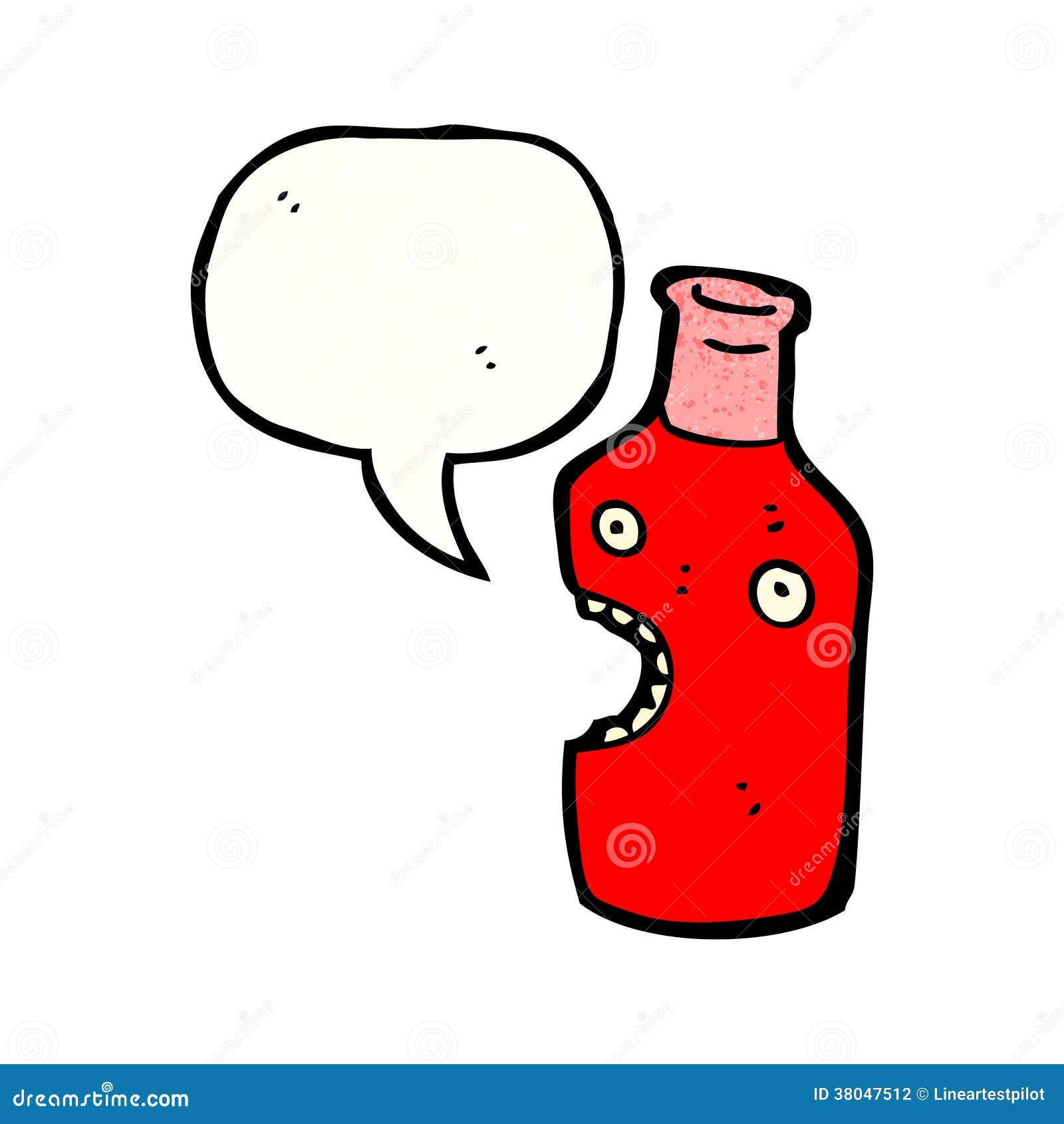 Talking bottle cartoon stock vector. Illustration of retro - 38047512