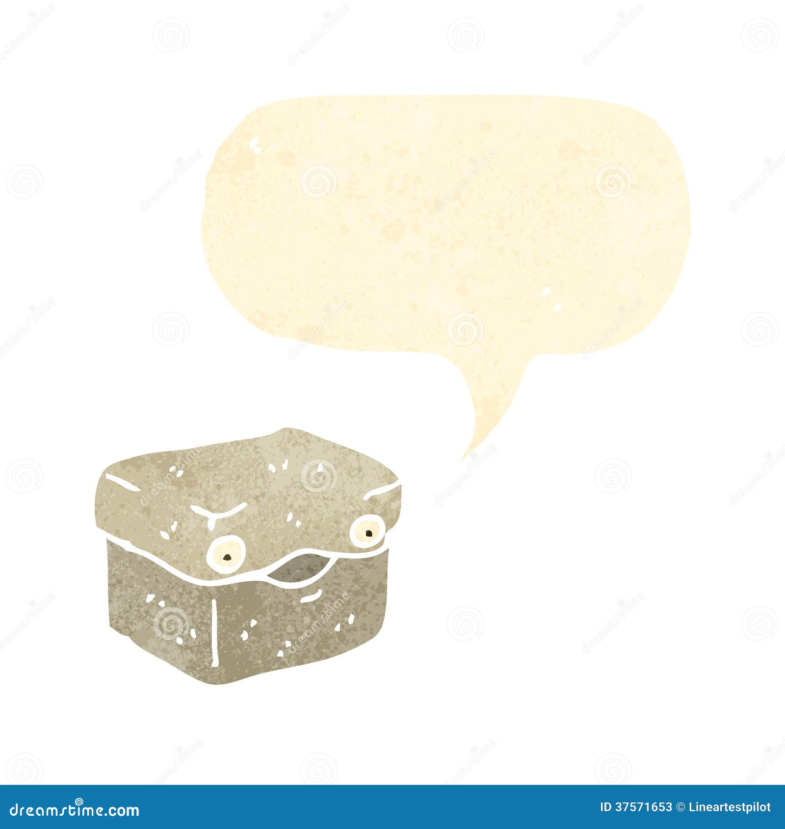 Talking Box Retro Cartoon Character Stock Vector - Illustration of ...