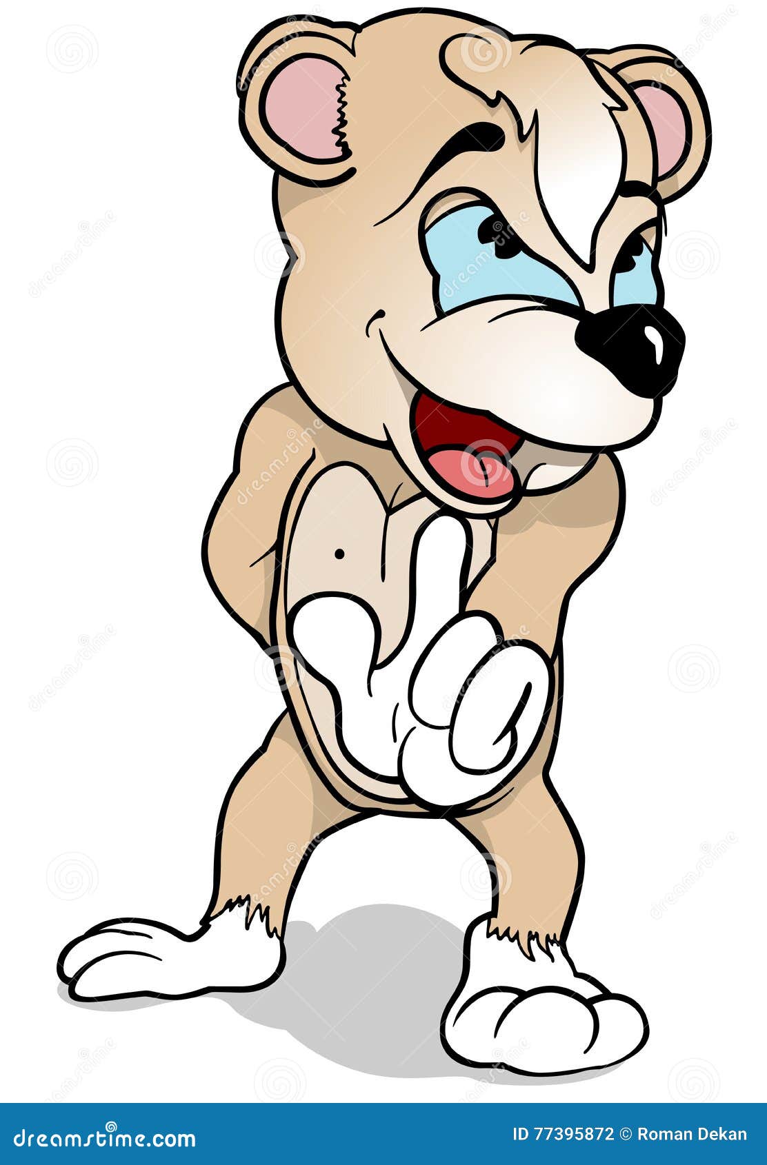 Talking Bear Logo Icon Comic Bubble Speech Outline Line Monoline Style ...