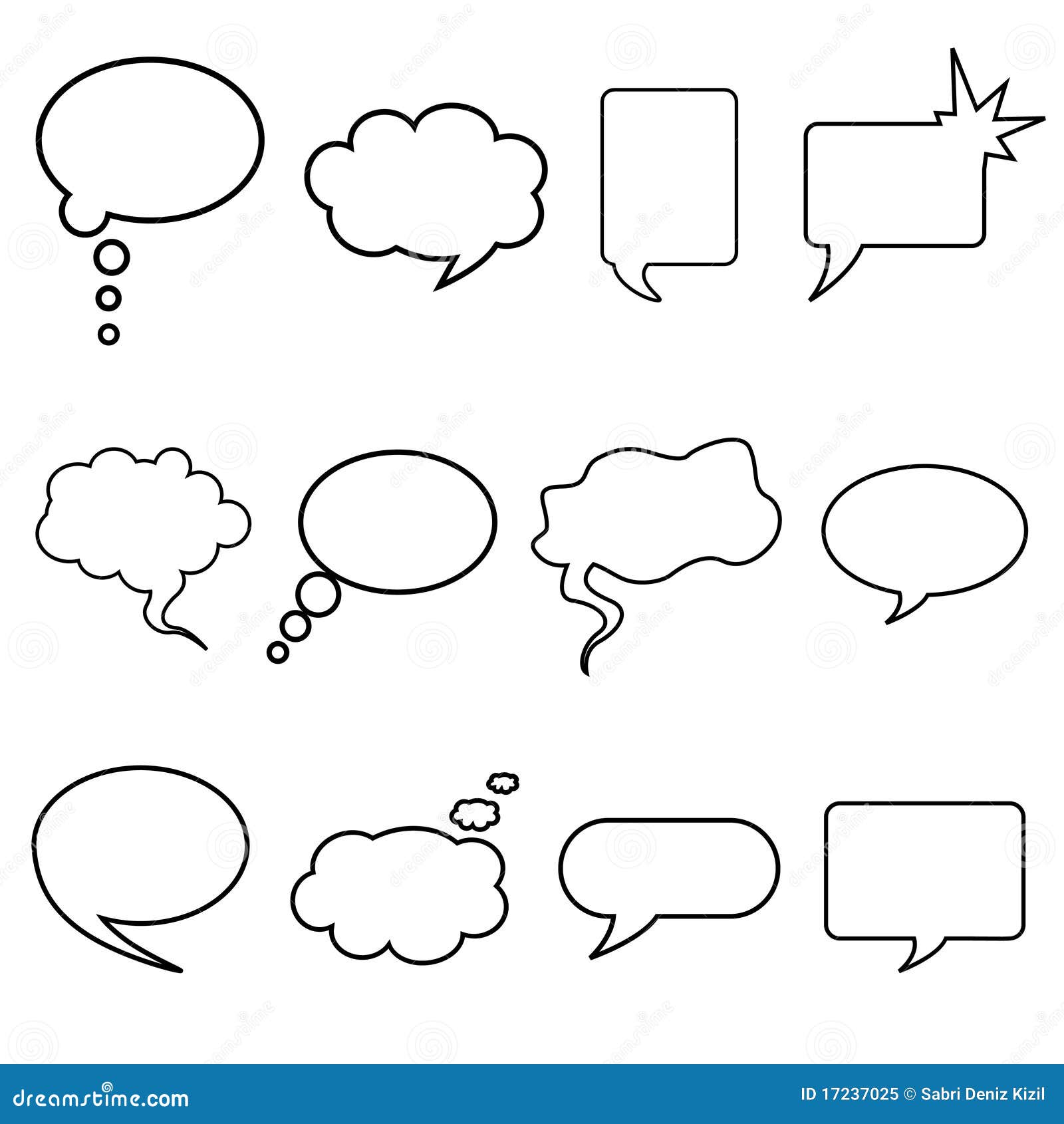 Talking bubble vector stock vector. Illustration of modern - 17237025