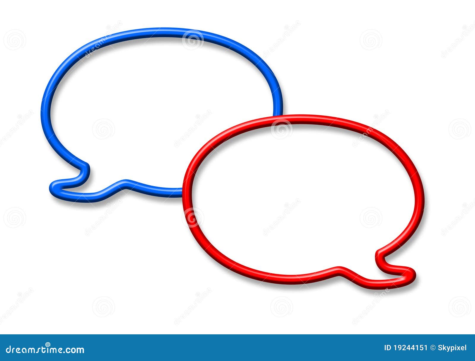 Talking bubbles stock illustration. Illustration of blank - 19244151