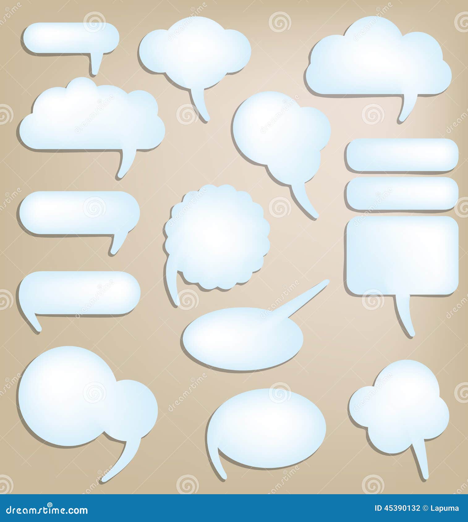 Talking bubbles stock vector. Illustration of bubble - 45390132