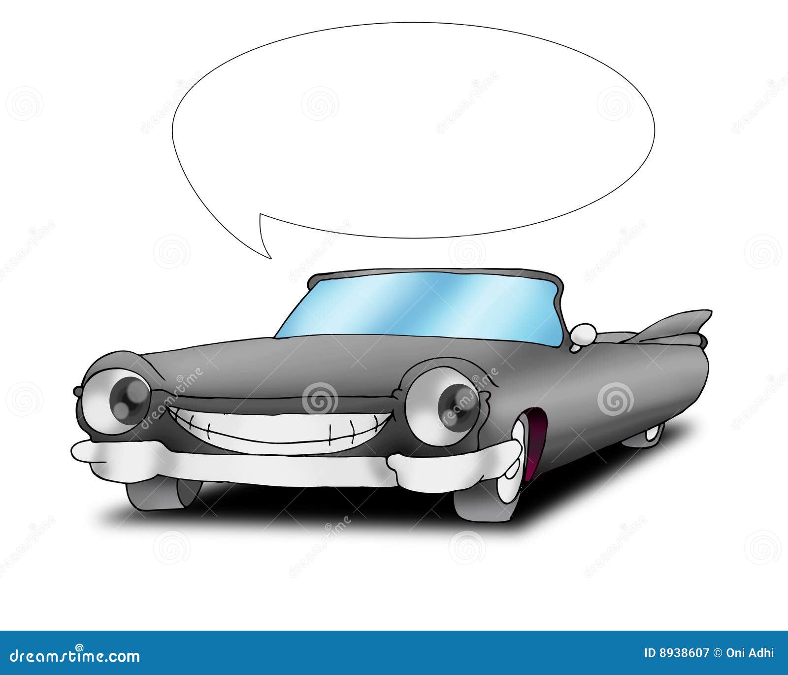 Talking cadillac car stock illustration. Illustration of background ...