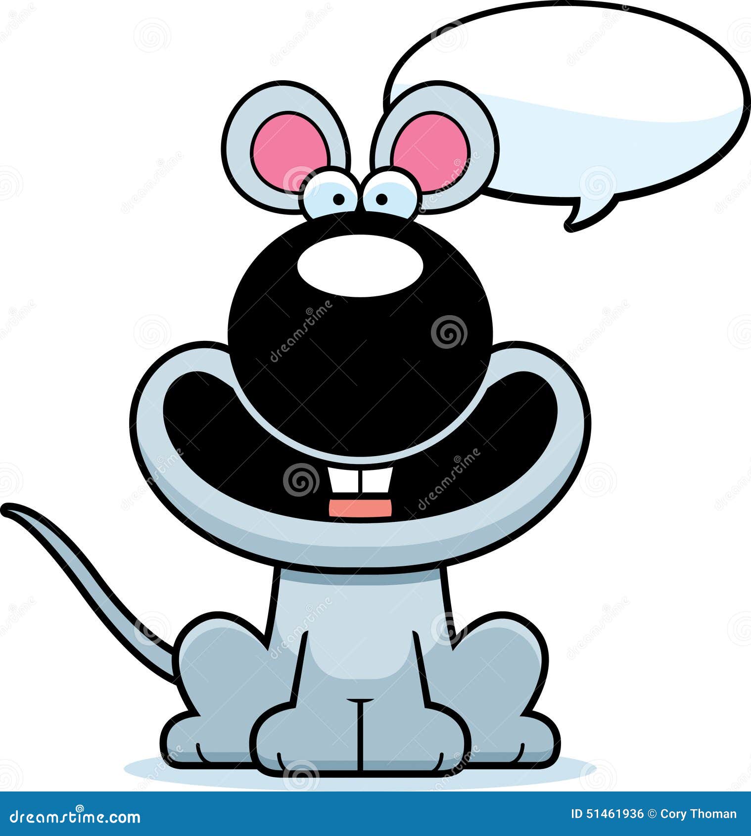 Talking Cartoon Mouse stock vector. Illustration of mouse - 51461936