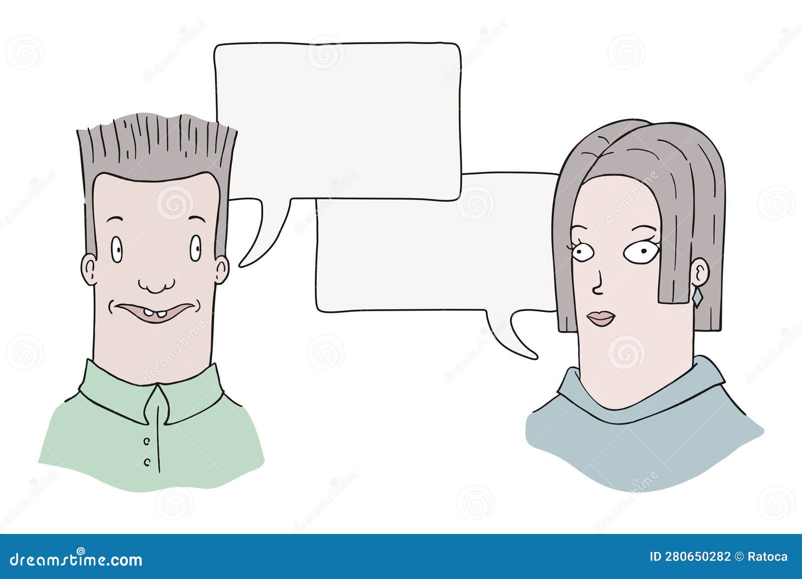 Talking character draw stock vector. Illustration of comment - 280650282