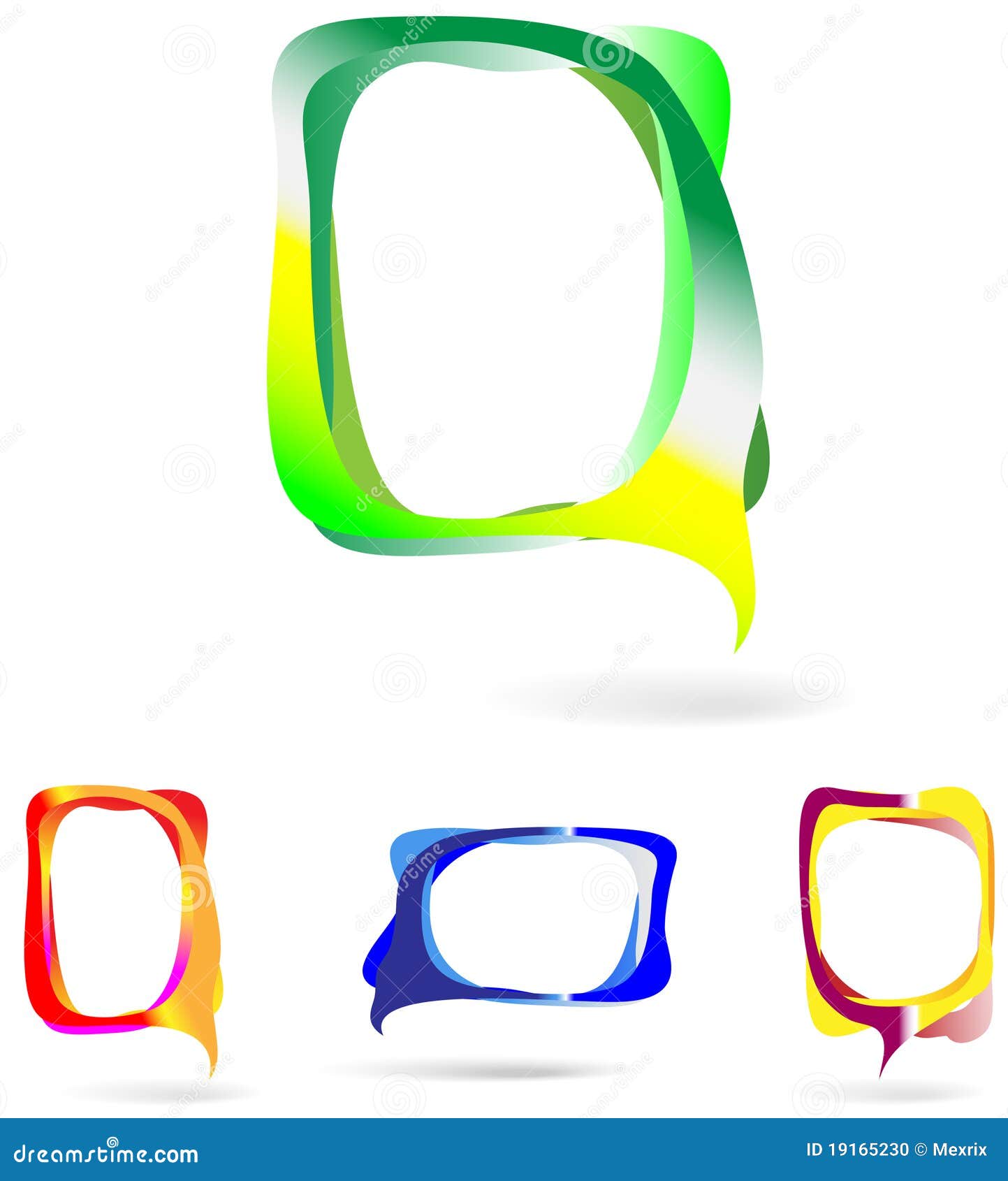 Talking cloud stock vector. Illustration of green, icon - 19165230