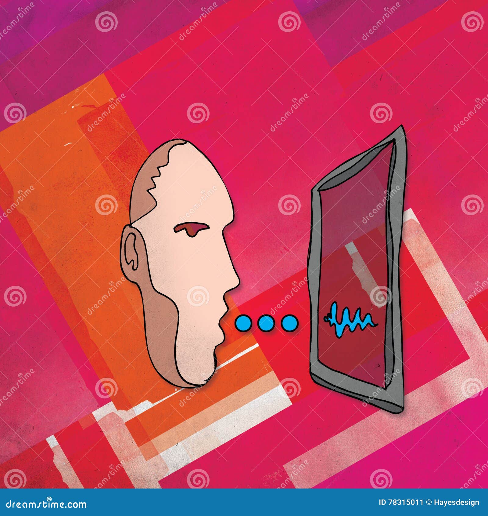 Talking Computer stock illustration. Illustration of tech - 78315011