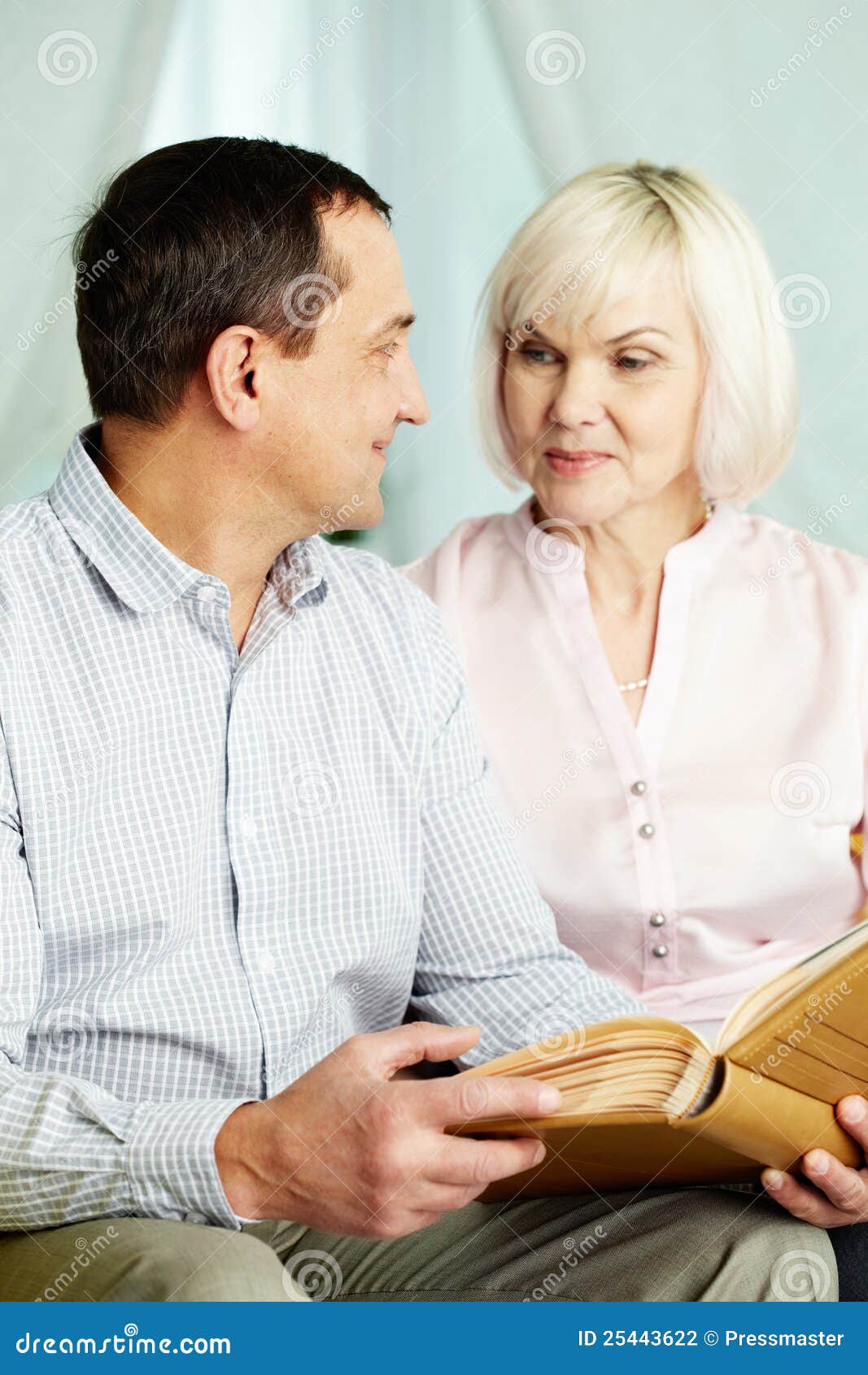 Talking couple stock photo. Image of older, husband, male - 25443622