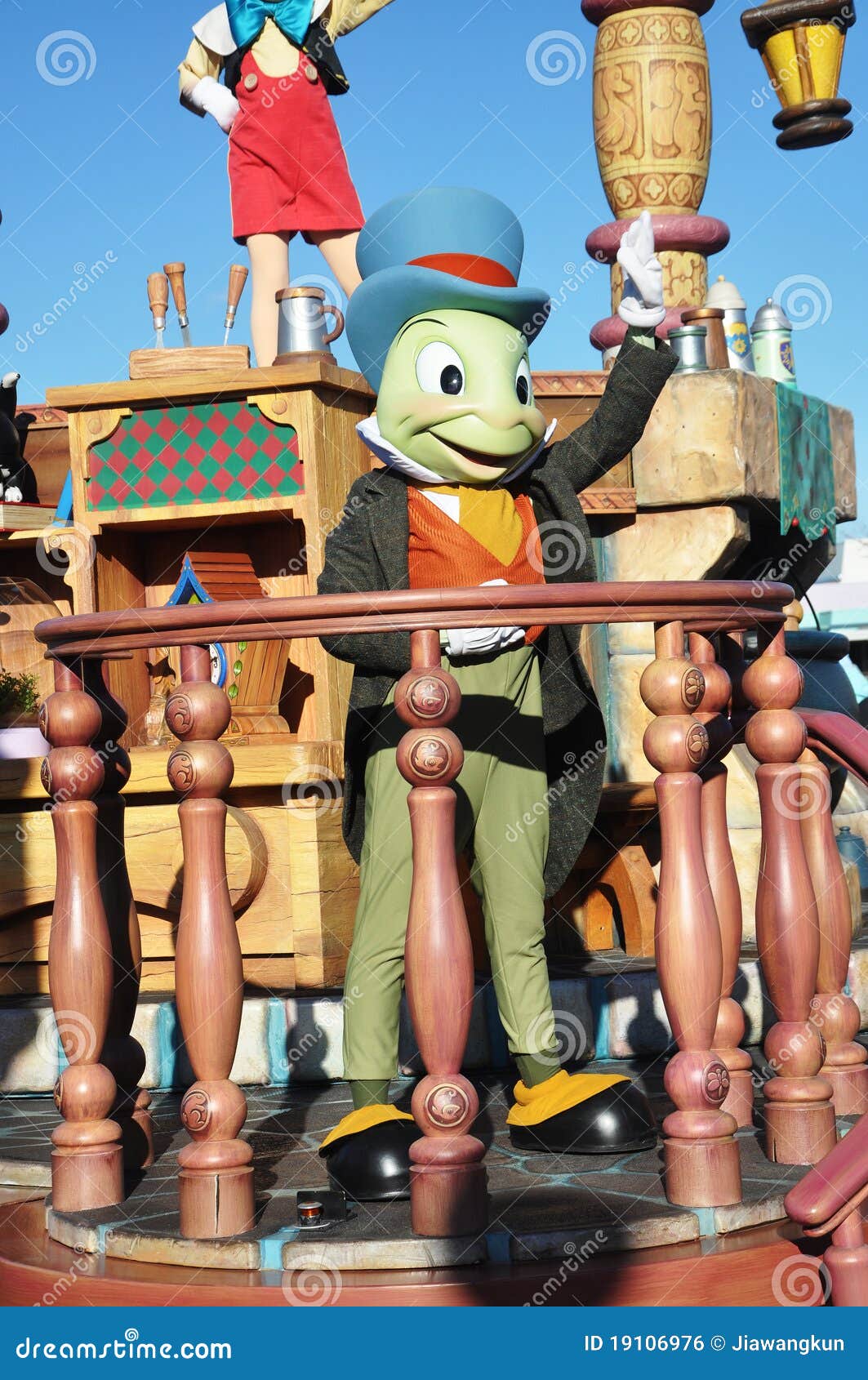 Talking Cricket in Disney Parade Editorial Photo - Image of character ...