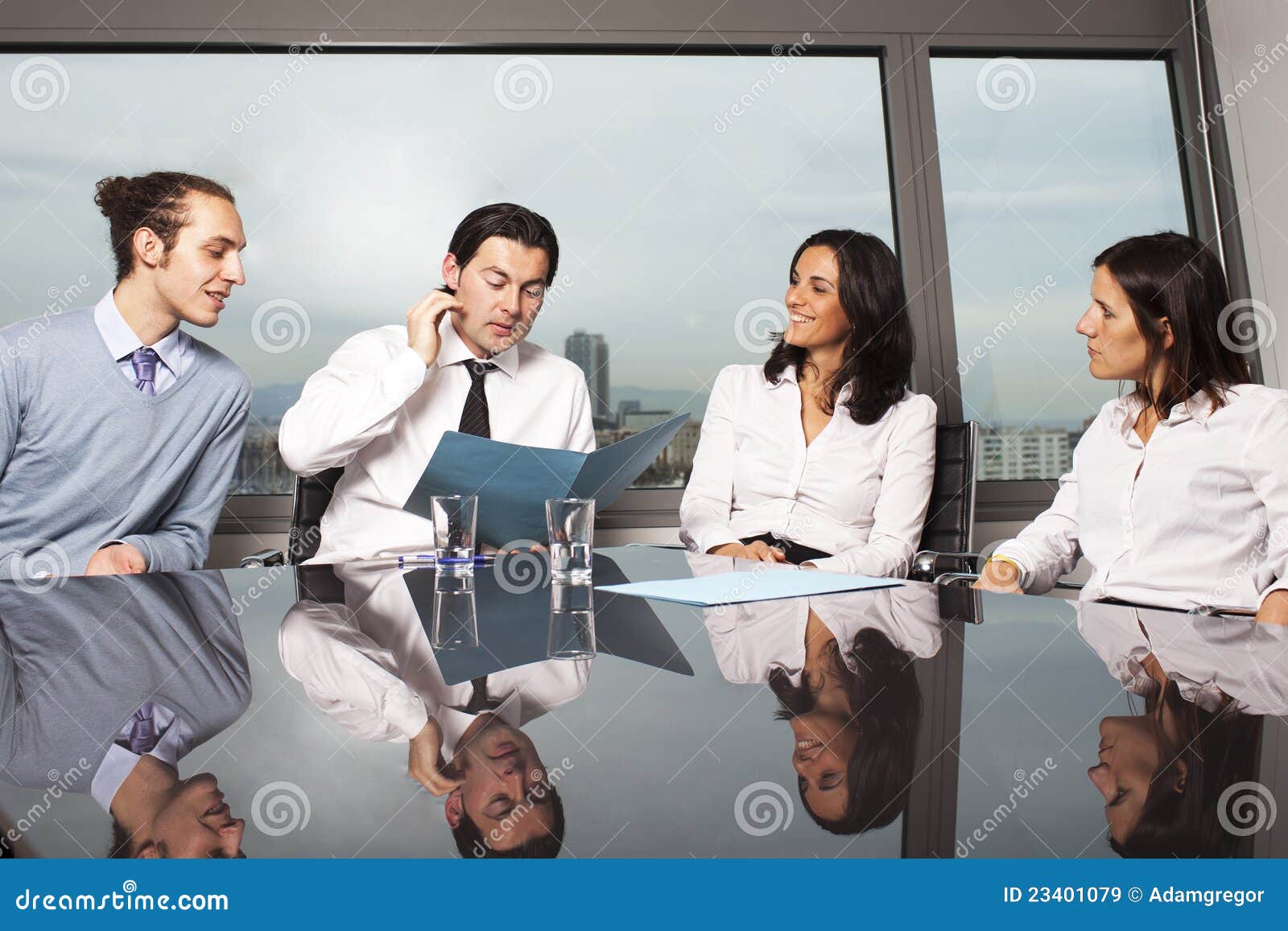 Talking with a customer stock image. Image of computer - 23401079